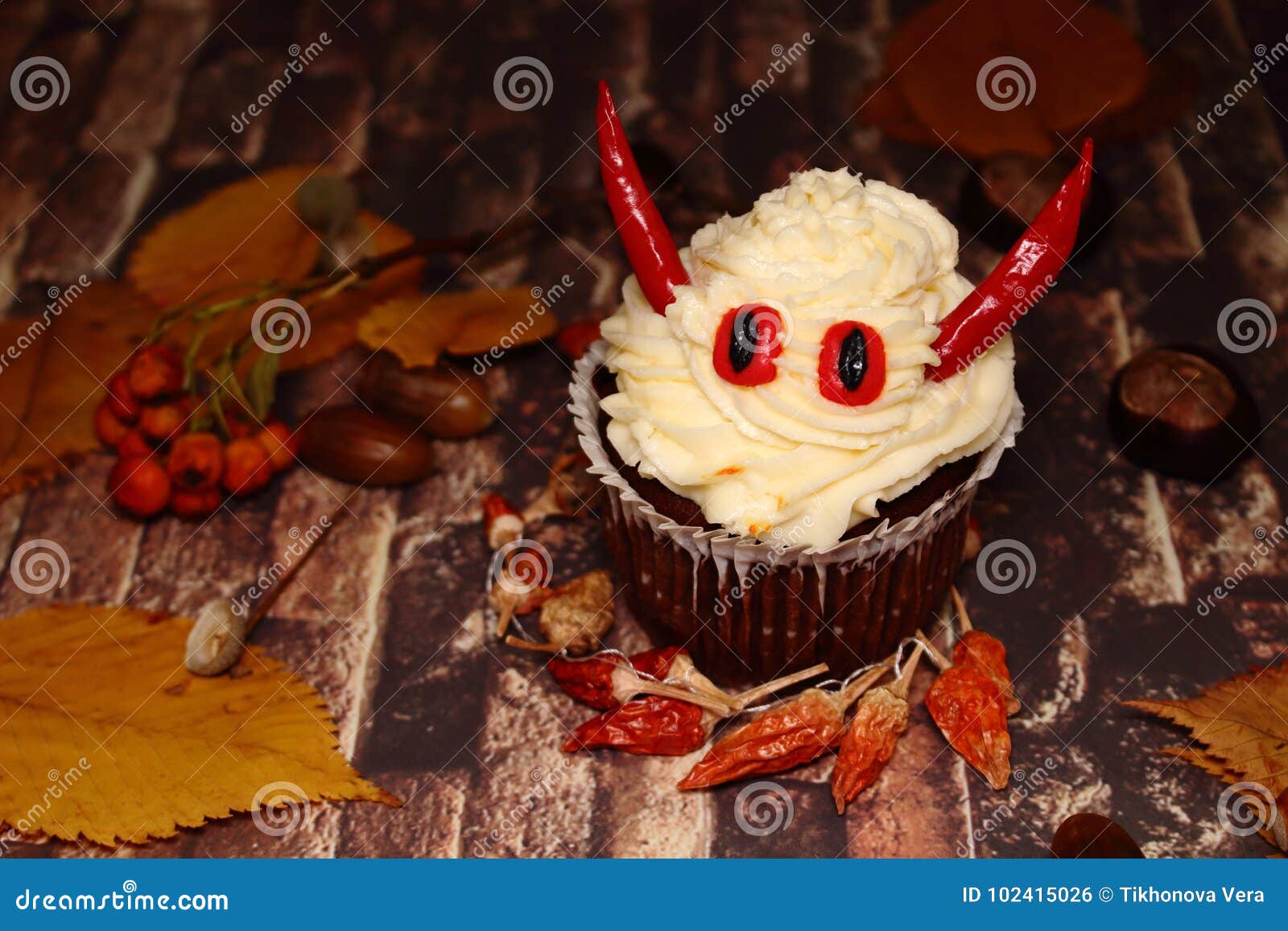 Cake on Halloween - evil stock photo. Image of detail - 102415026