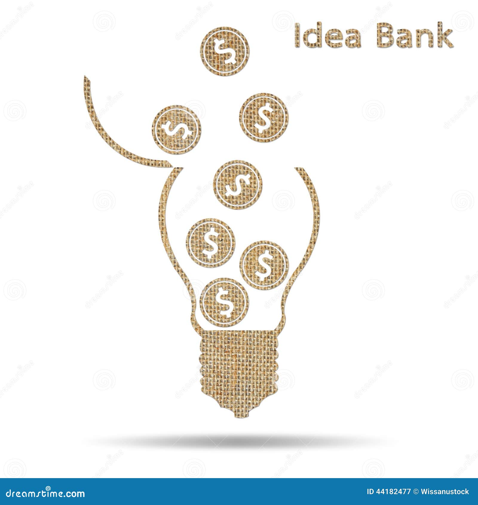 Idea bank stock illustration. Illustration of sign, background - 44182477