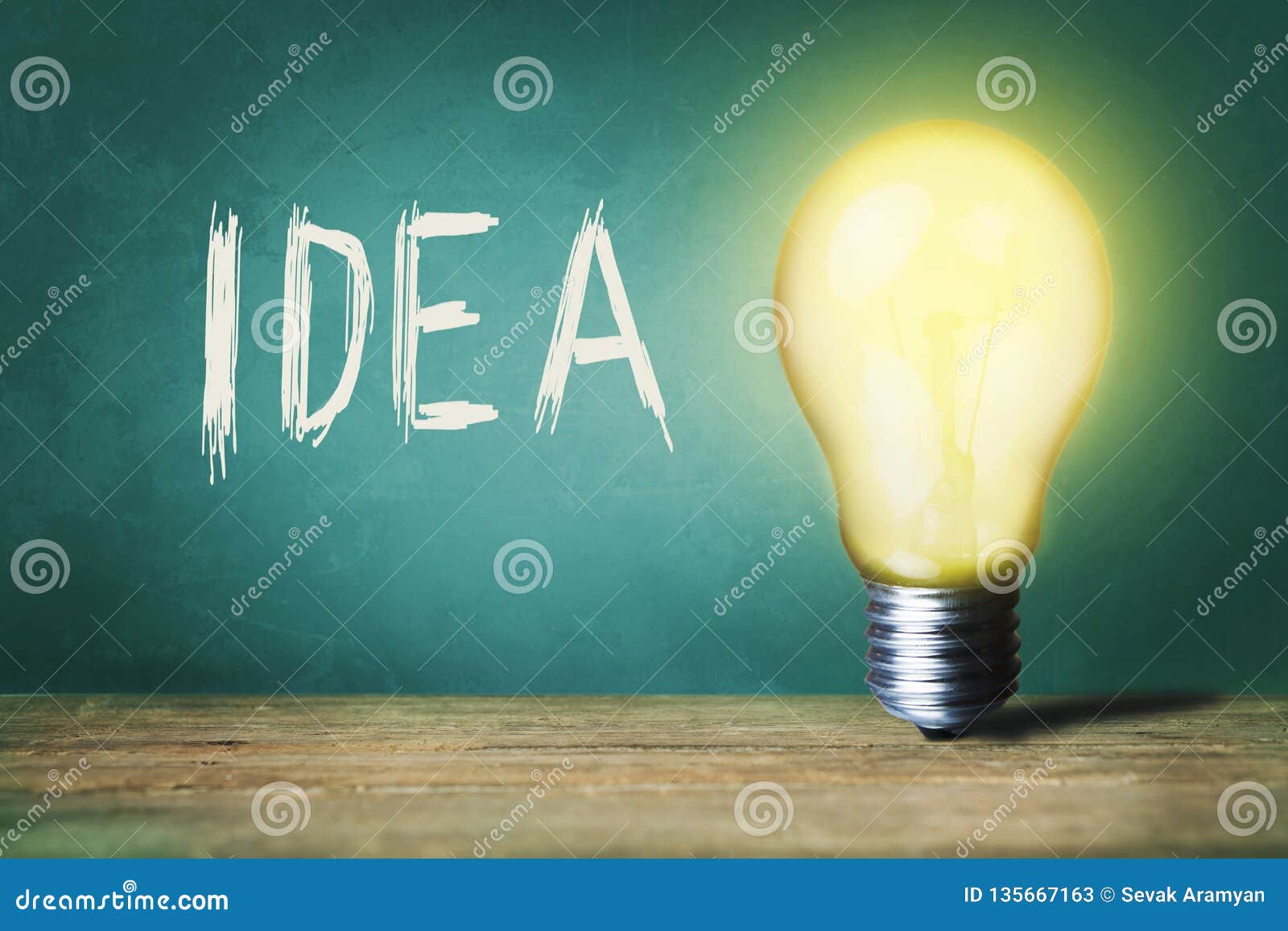 Idea on board stock image. Image of creative, hand, class - 135667163