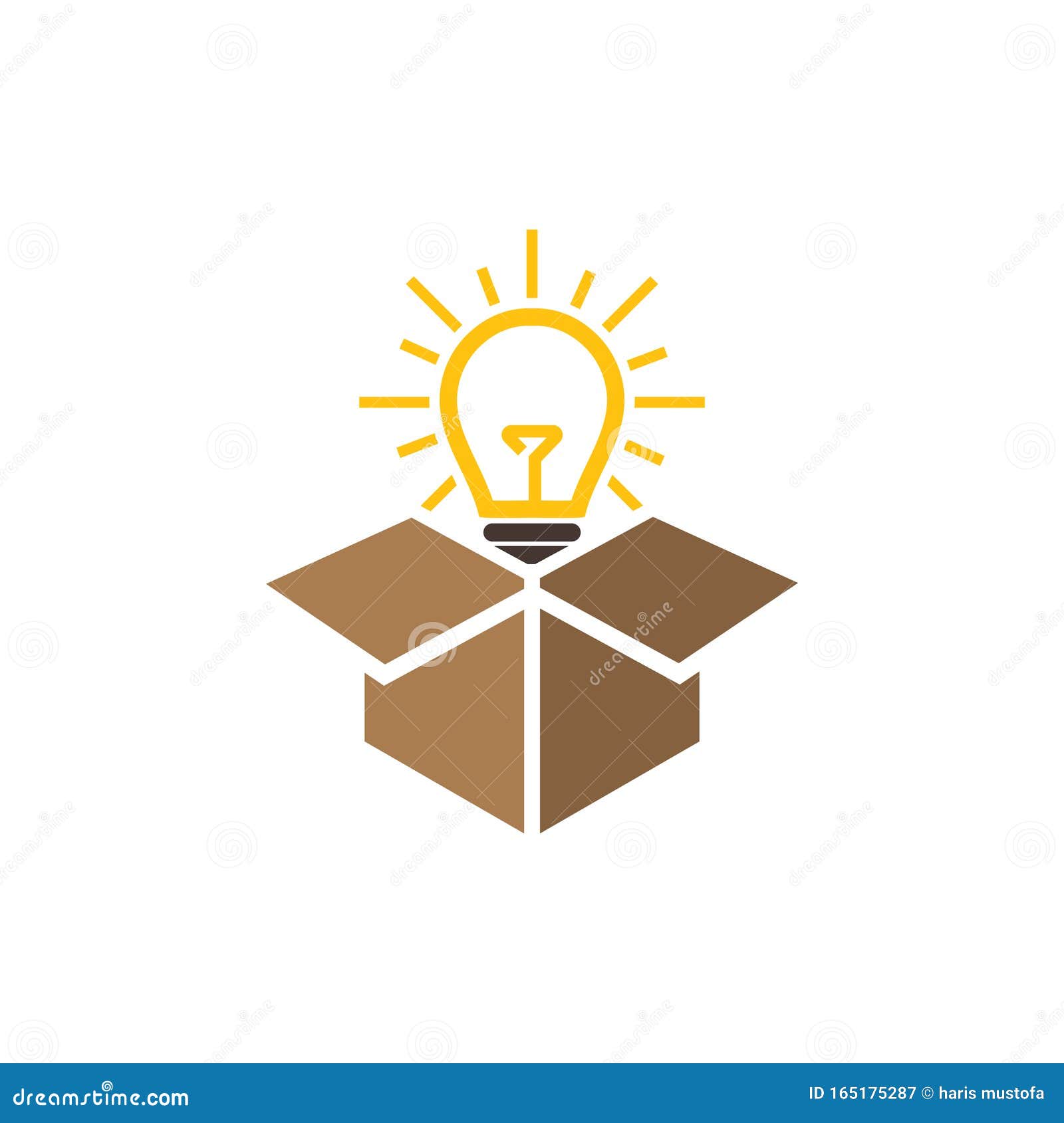 Idea Box Icon Design Template Vector Isolated Illustration Stock Vector ...
