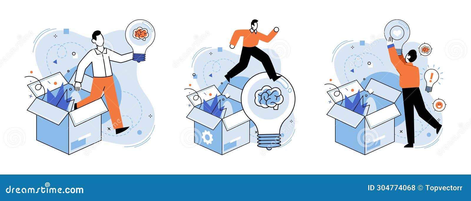 Idea In A Box. Unlock Creativity By Thinking Outside Box For Innovative ...