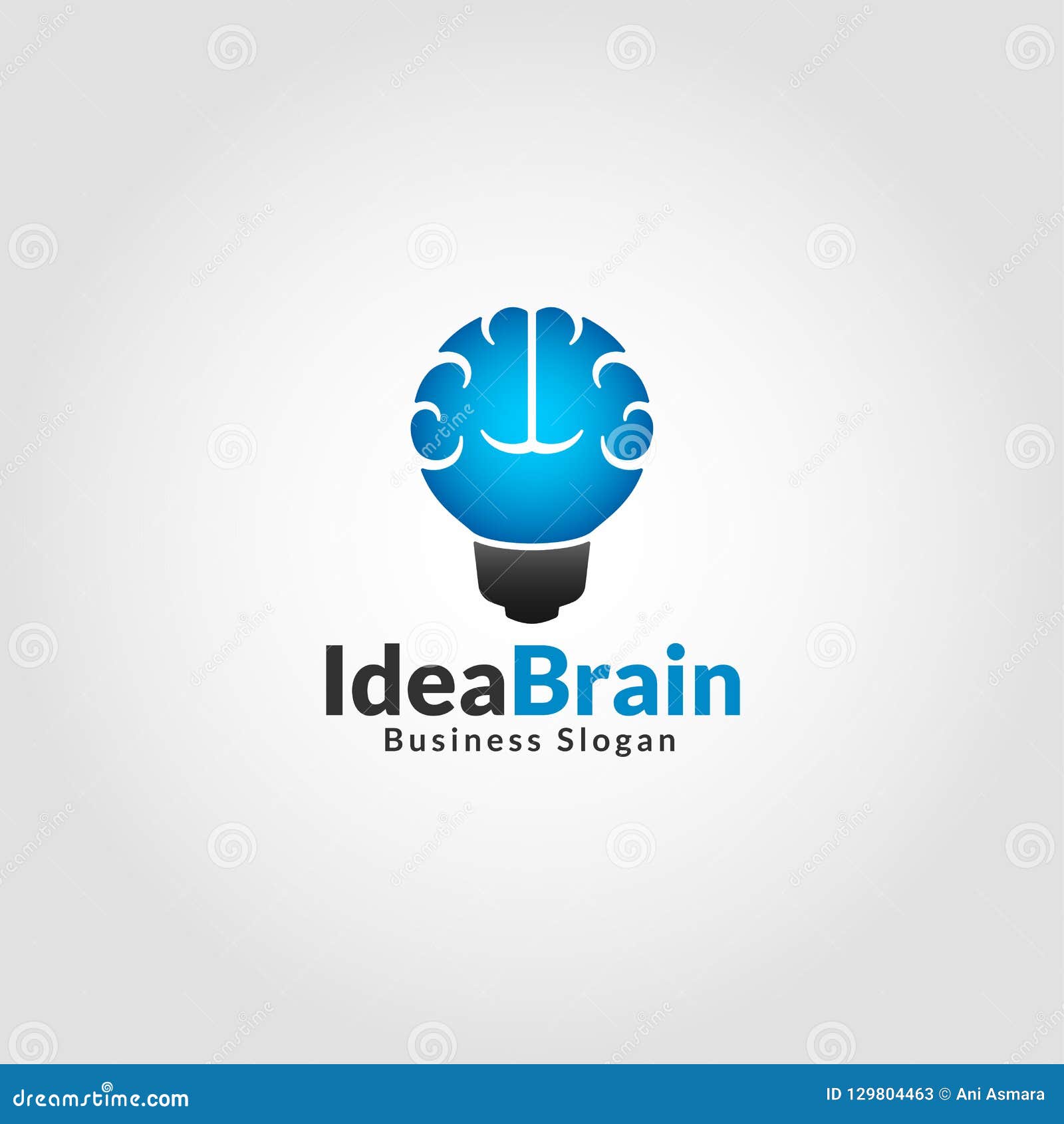 Idea Brain - Smart Education Logo Stock Vector - Illustration of ...