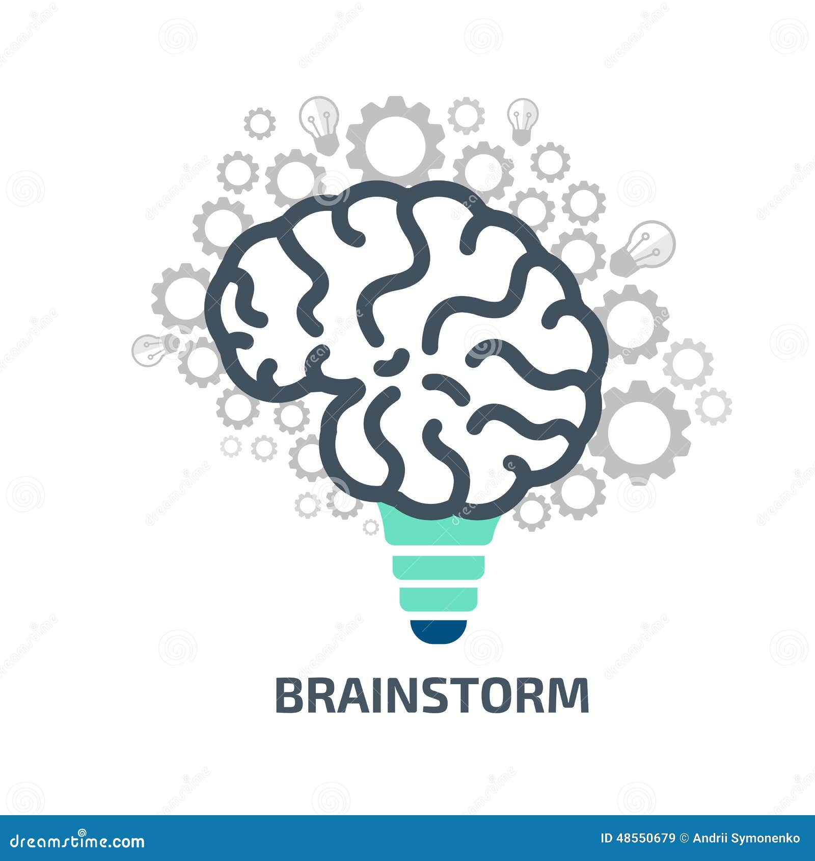 Idea Brainstorm. Vector Illustration Concept Stock Stock Vector ... Idea Brainstorm. Vector Illustration Concept Stock Stock Vector ...