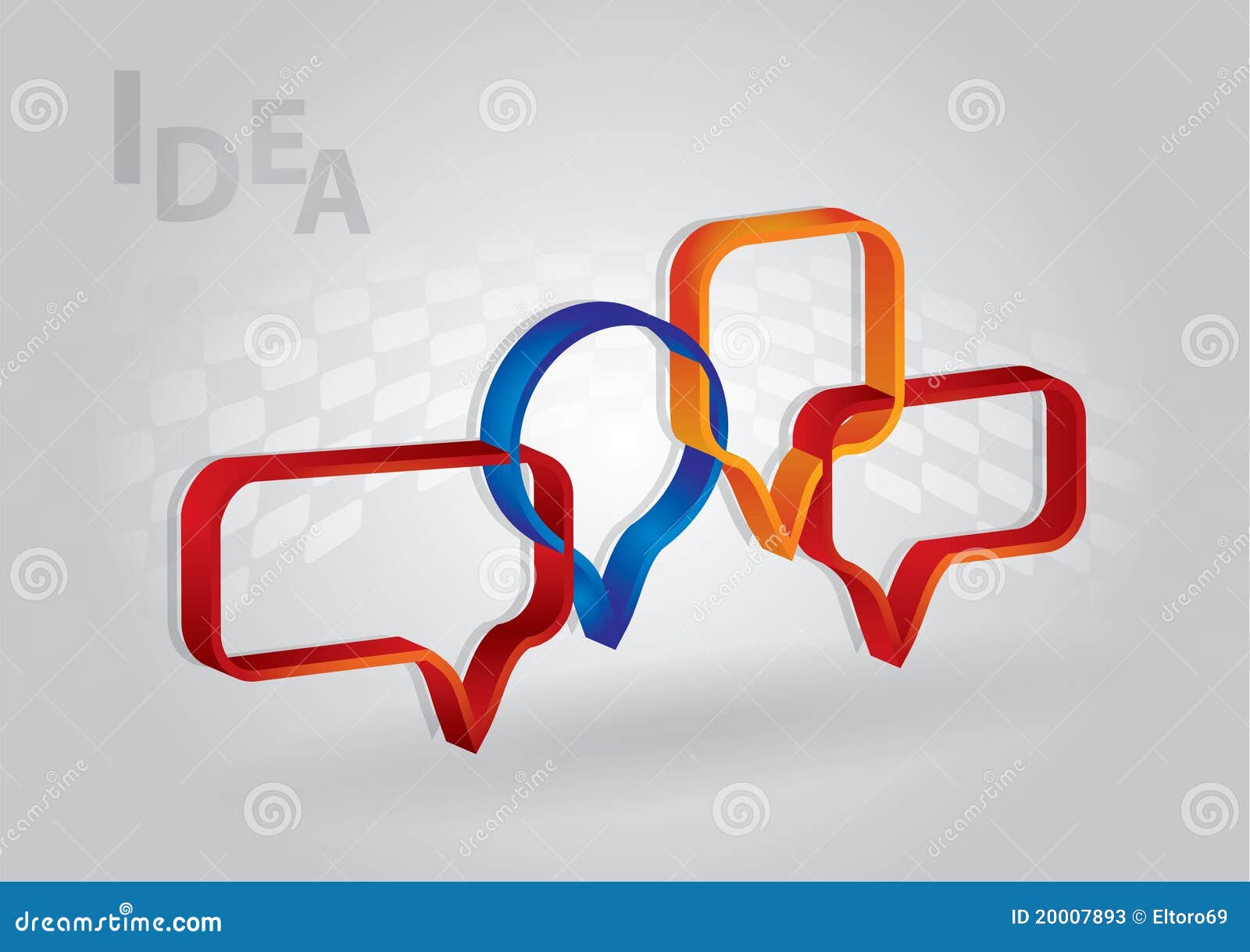 Idea, buble clouds stock vector. Illustration of abstract - 20007893