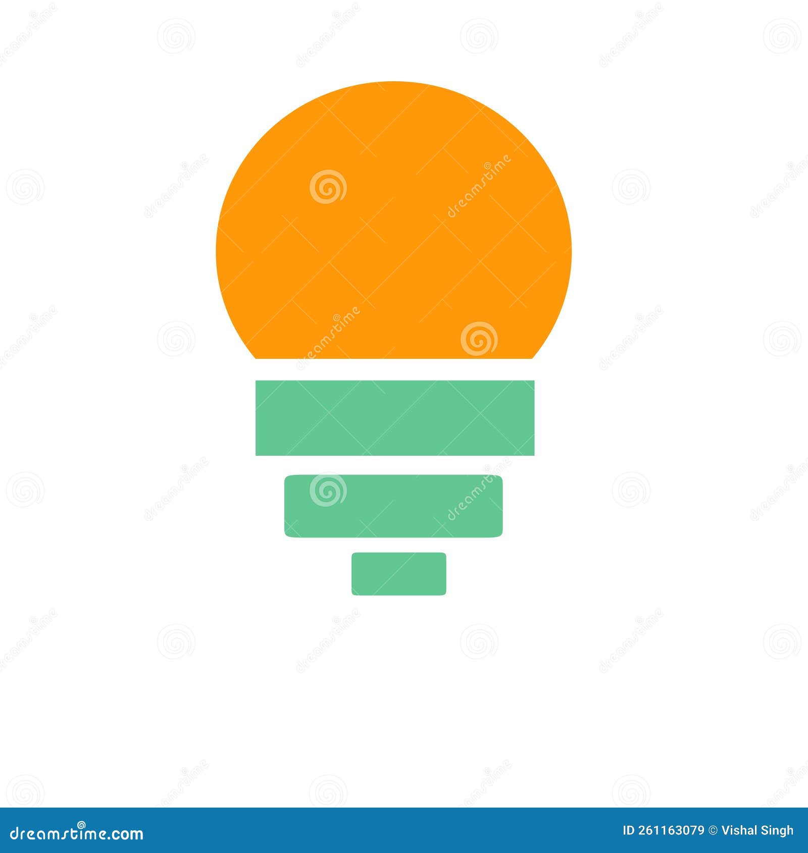 Idea bulb animation stock illustration. Illustration of circle - 261163079