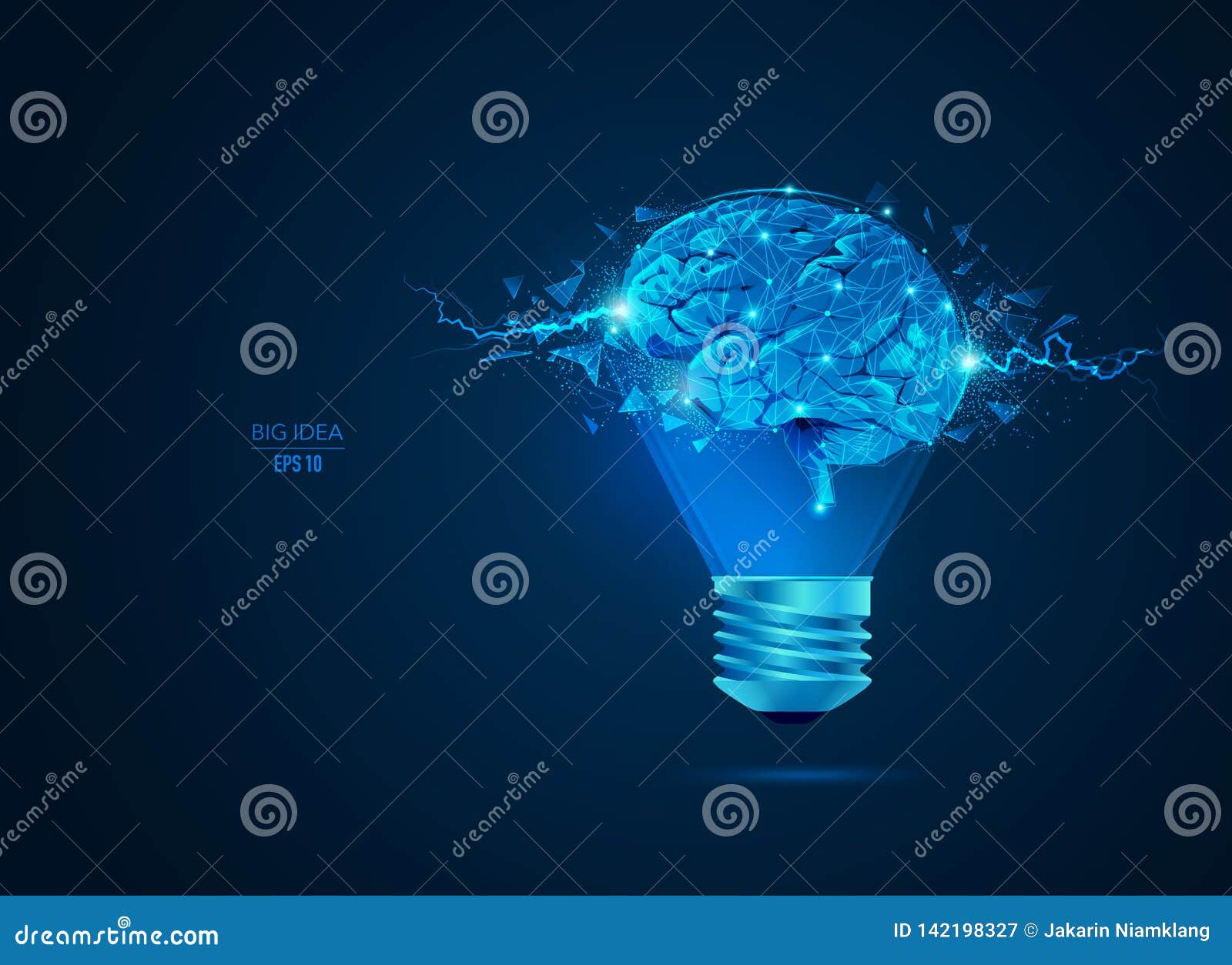 Idea bulb stock vector. Illustration of intelligence - 142198327