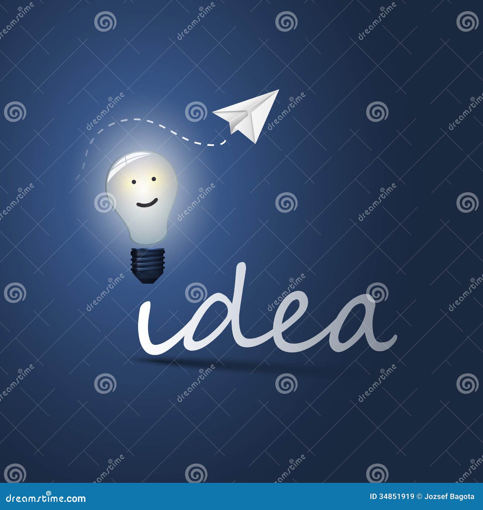 Idea - Bulb Concept Design stock vector. Illustration of electrical ...
