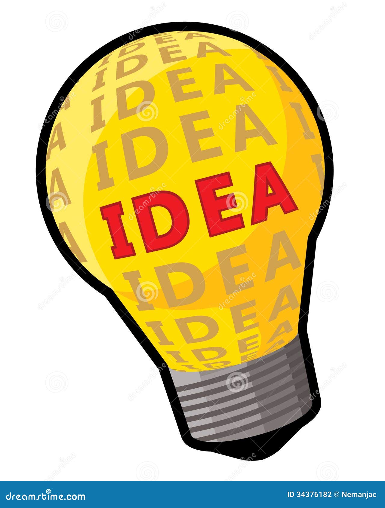 Idea bulb concept stock vector. Illustration of illuminated - 34376182 Idea bulb concept stock vector. Illustration of illuminated - 34376182