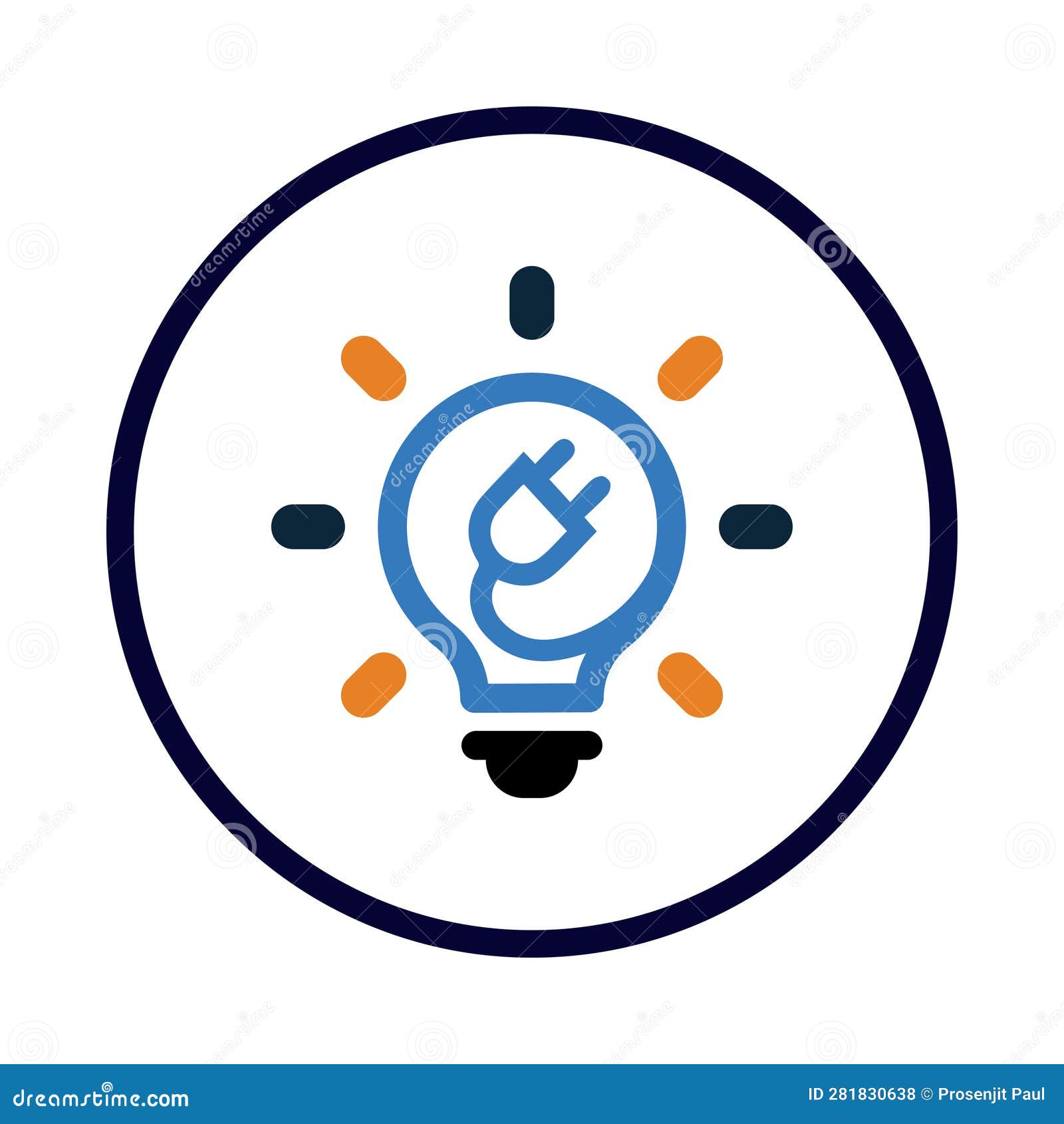 Idea, Bulb, Light, Plug, Electric Light Bulb Icon Stock Vector ...