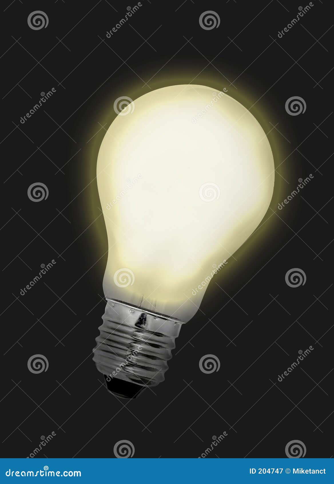 Idea Bulb Lights Up stock image. Image of trip, initiative - 204747