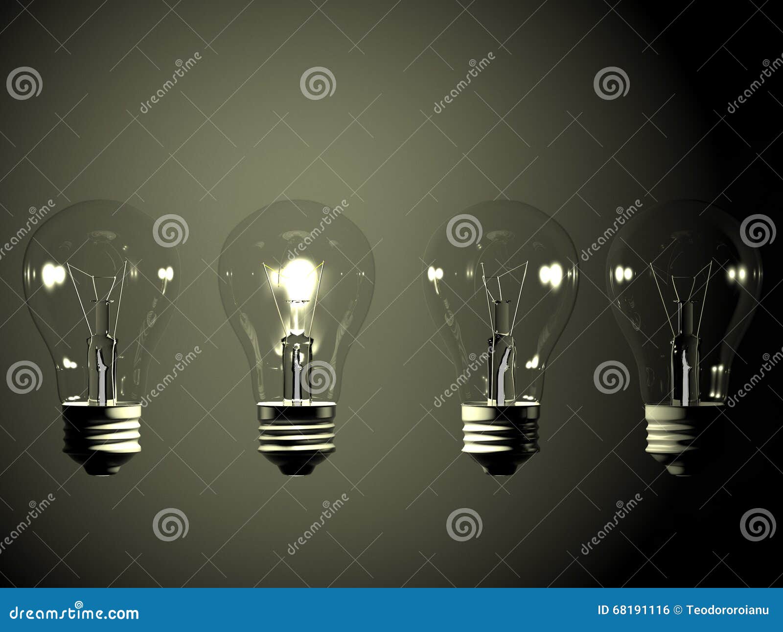 Idea and bulbs stock photo. Image of intelligent, base - 68191116