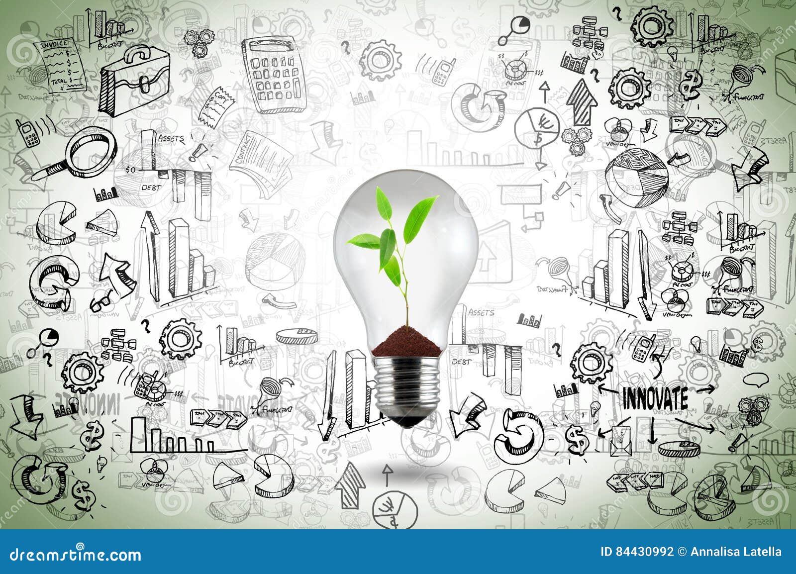 Idea For Business Growth With Charts And Diagrams Stock Photo - Image ...