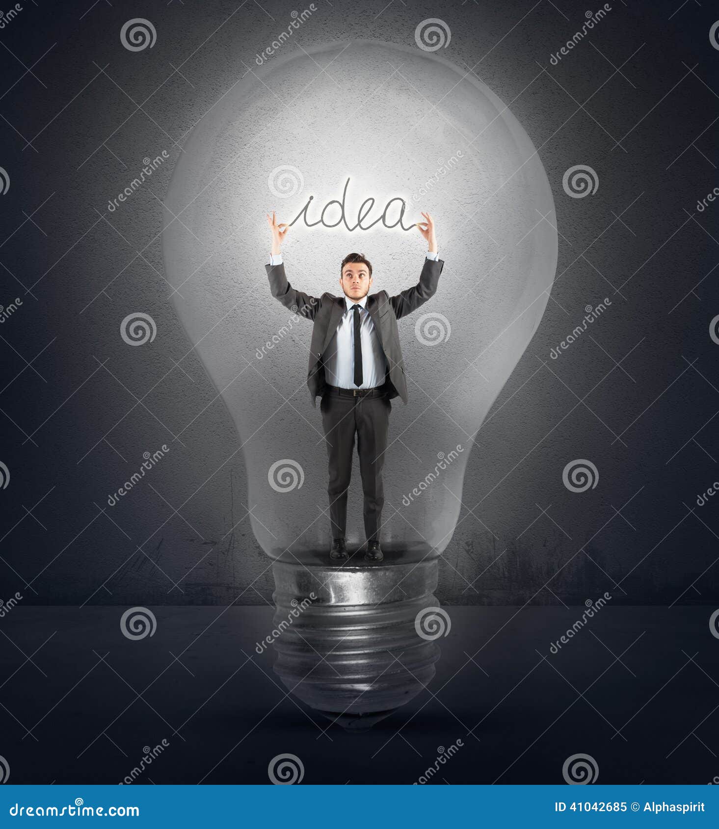 Idea stock image. Image of manager, bulb, achievement - 41042685