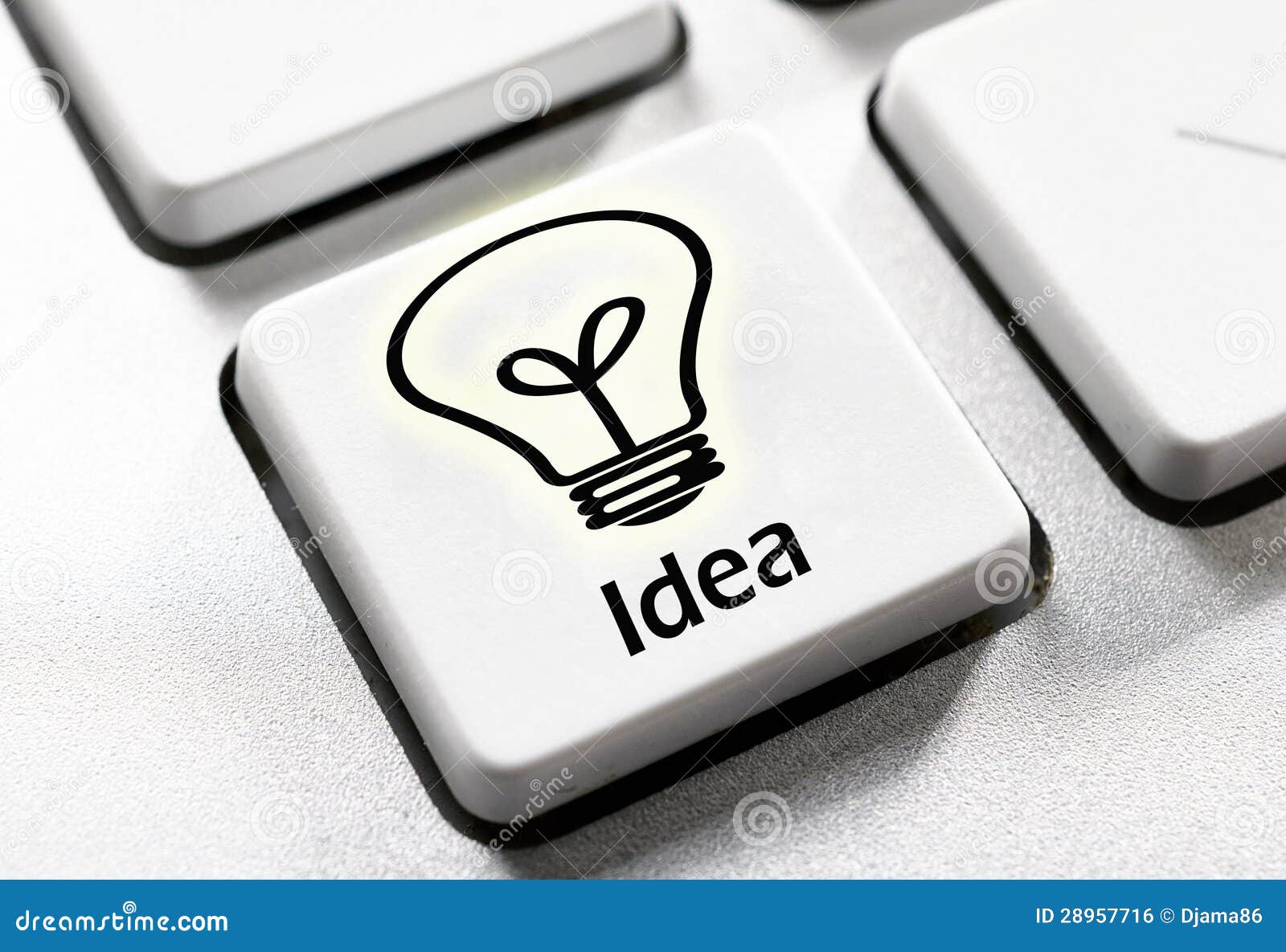 Idea button stock photo. Image of marketing, internet - 28957716