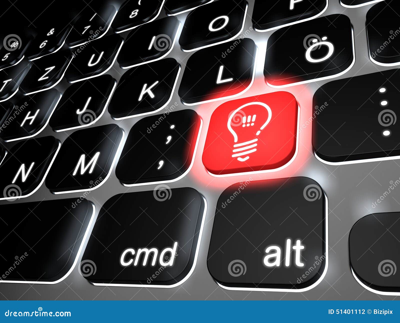 Idea button stock illustration. Illustration of online - 51401112