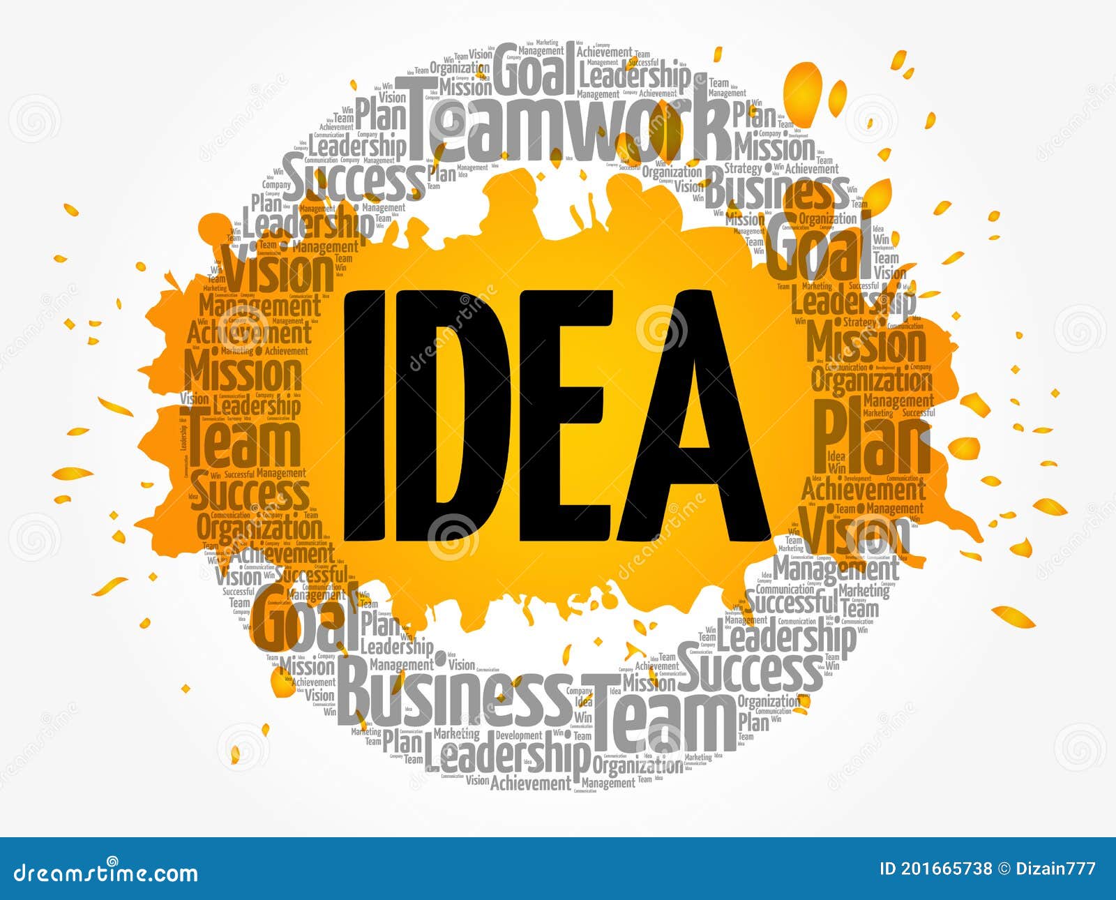 Idea word cloud circle stock illustration. Illustration of creativity ...