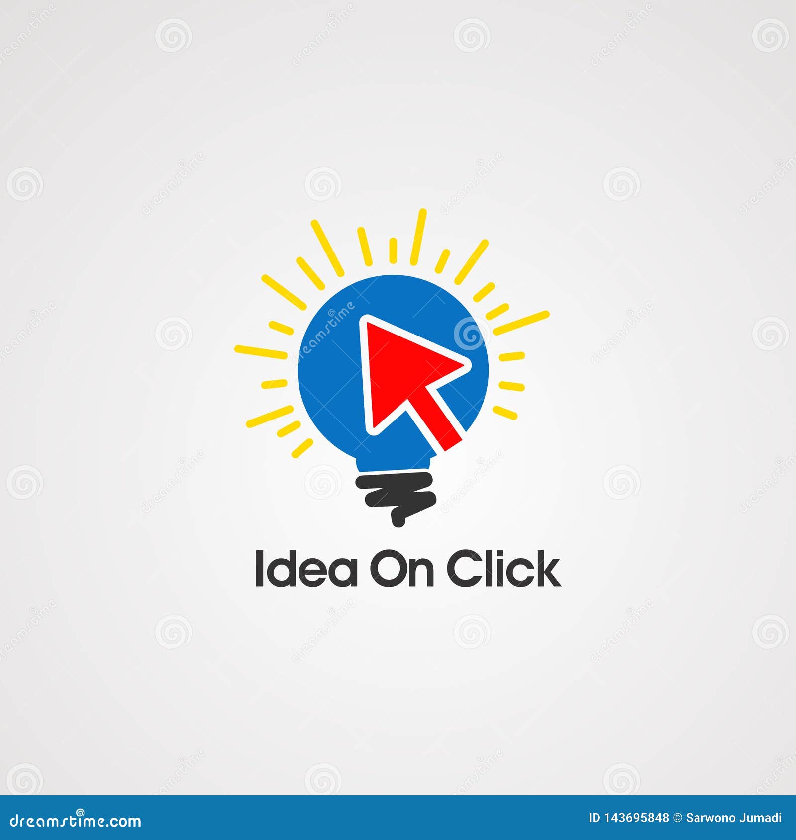 Idea on Click Logo Vector, Icon, Element, and Template Stock Vector ...