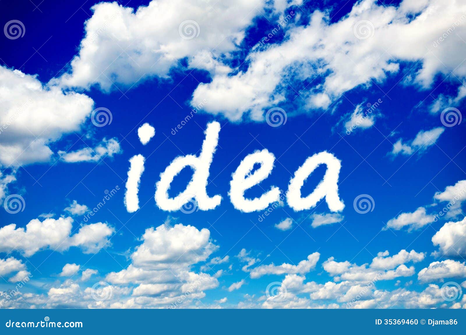 Idea clouds stock photo. Image of cloudscape, beauty - 35369460