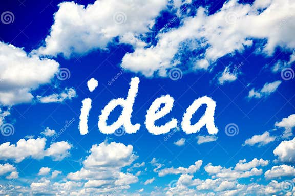 Idea clouds stock photo. Image of financial, cumulus - 35369460