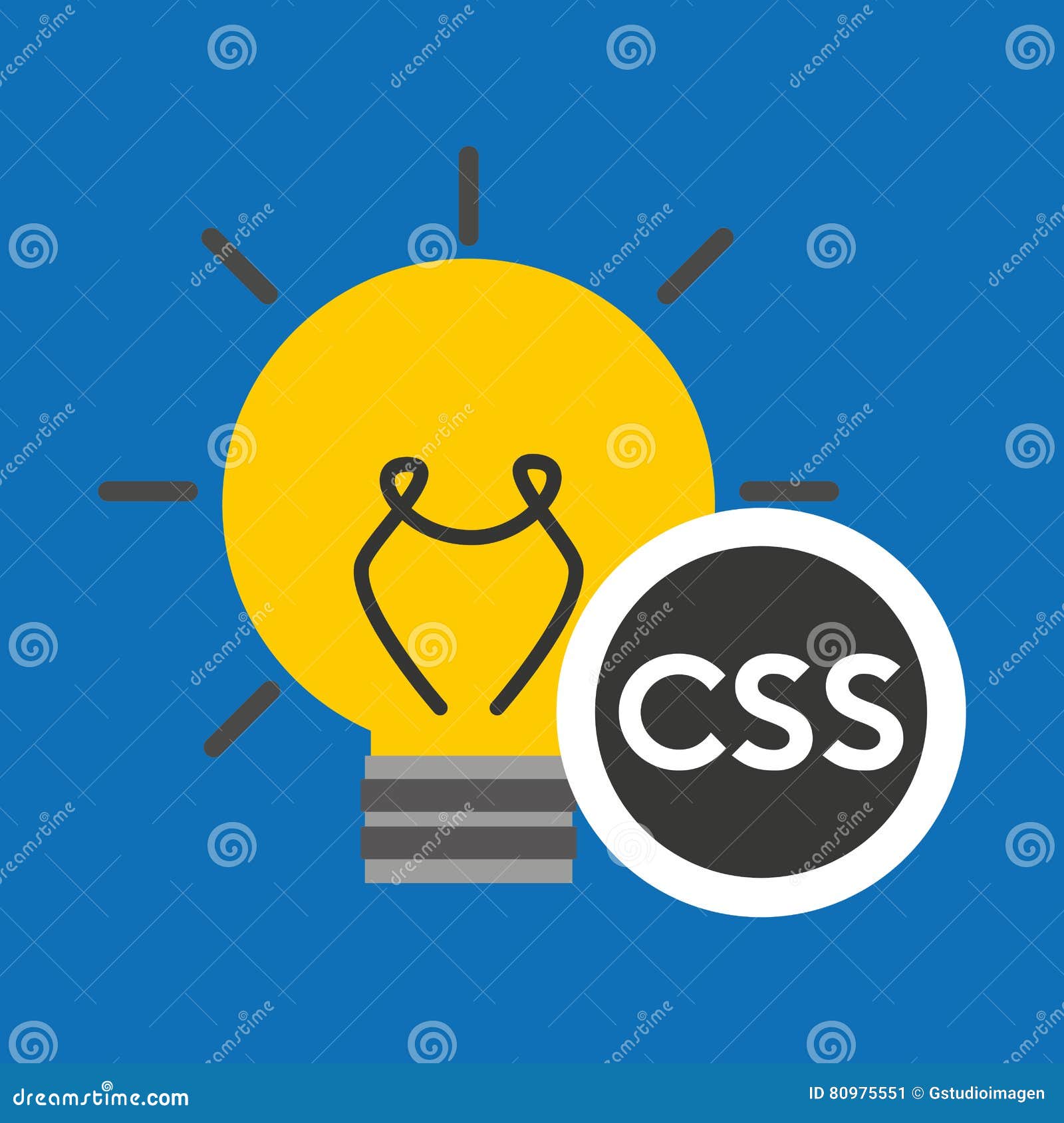Idea code web program css stock vector. Illustration of professional ...