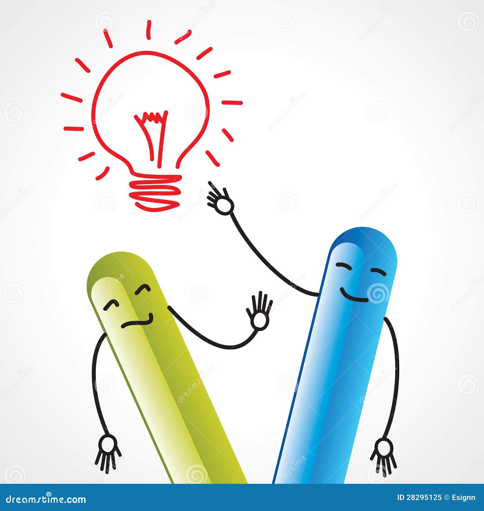 Idea communication stock vector. Illustration of inspiration - 28295125