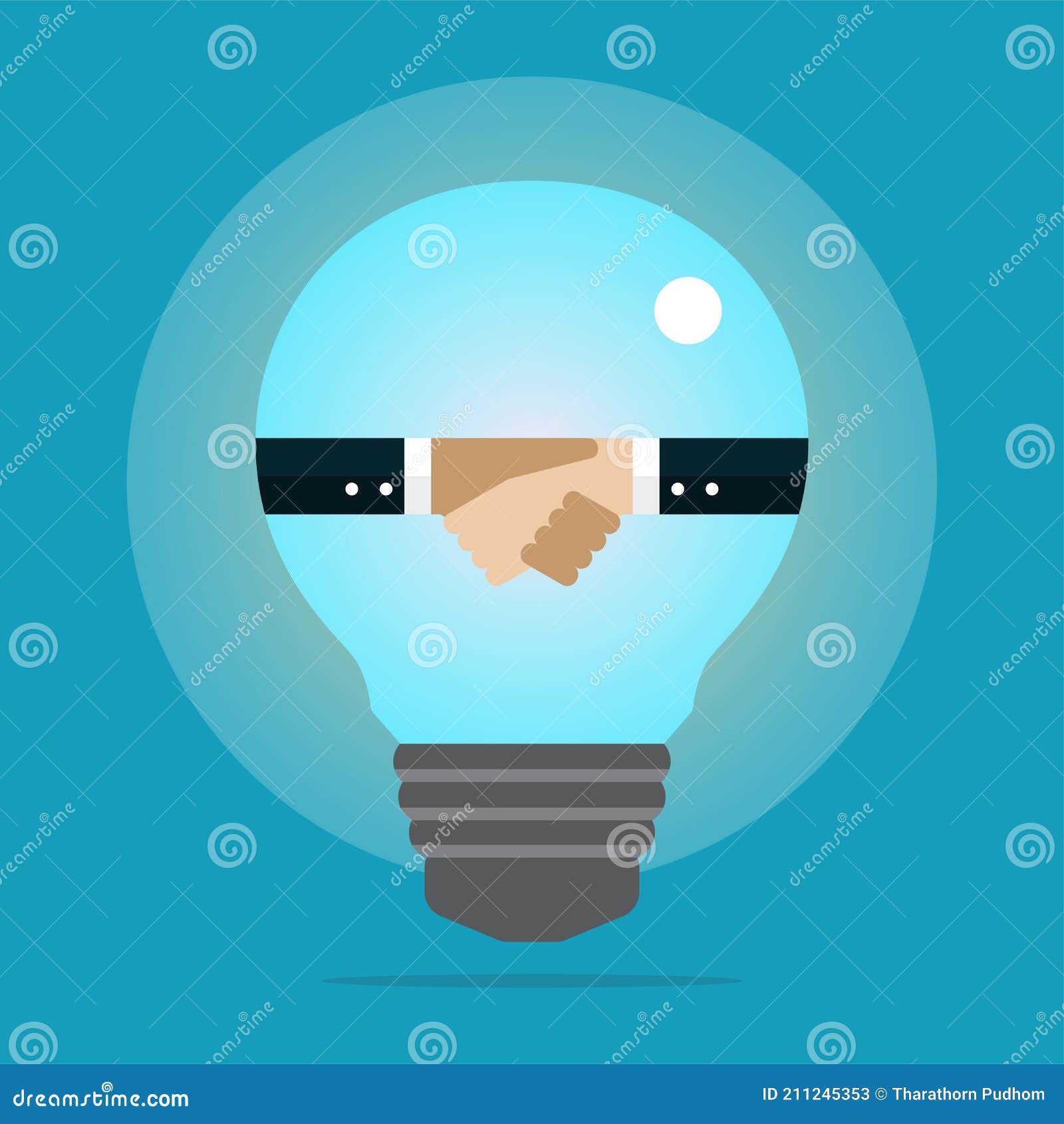 Idea and Concept Collaboration Stock Vector - Illustration of target ...
