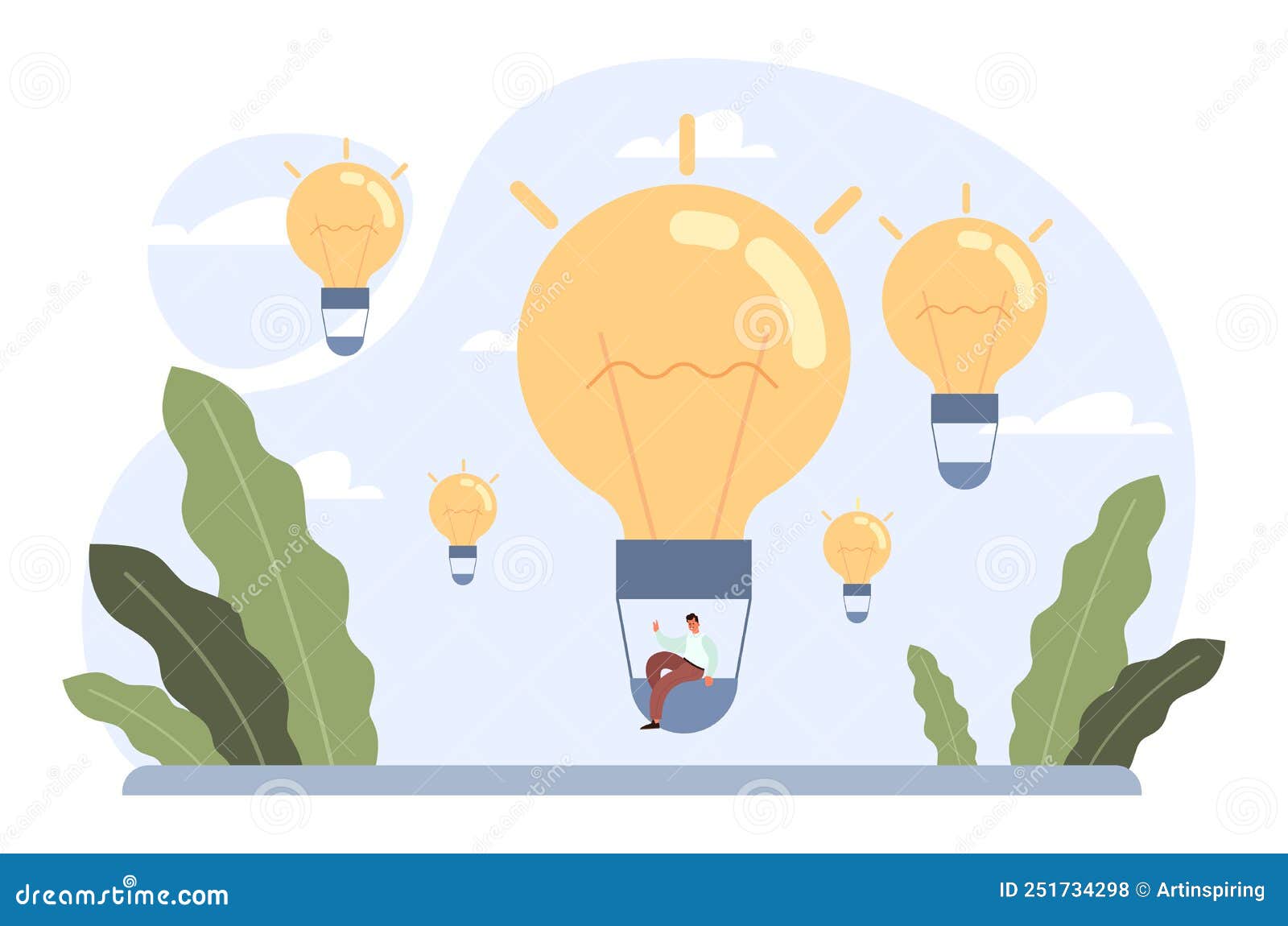 Idea Concept. Creative Innovations or Solutions Generation Stock Vector ...
