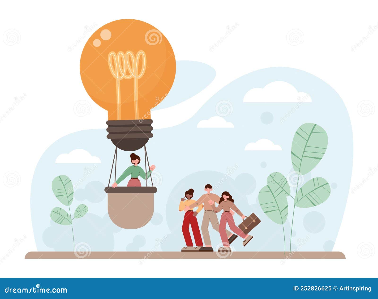 Idea Concept. Creative Innovations or Solutions Generation Stock Vector ...