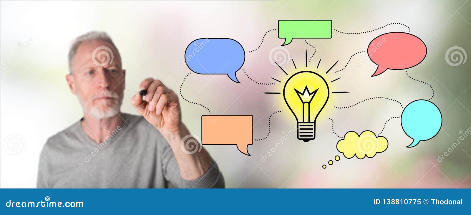 Man drawing idea concept stock image. Image of writing - 138810775