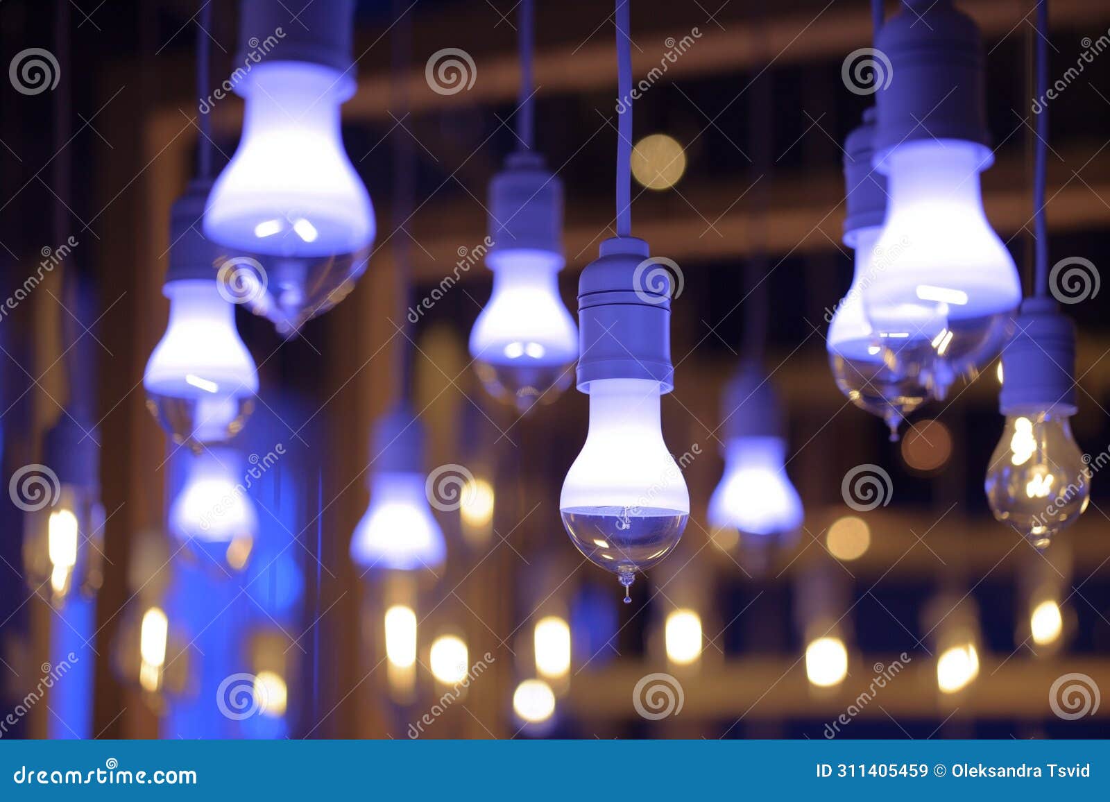 Idea Concept with Glowing Led Bulb, Electric LED Lightbulb Stock Image ...