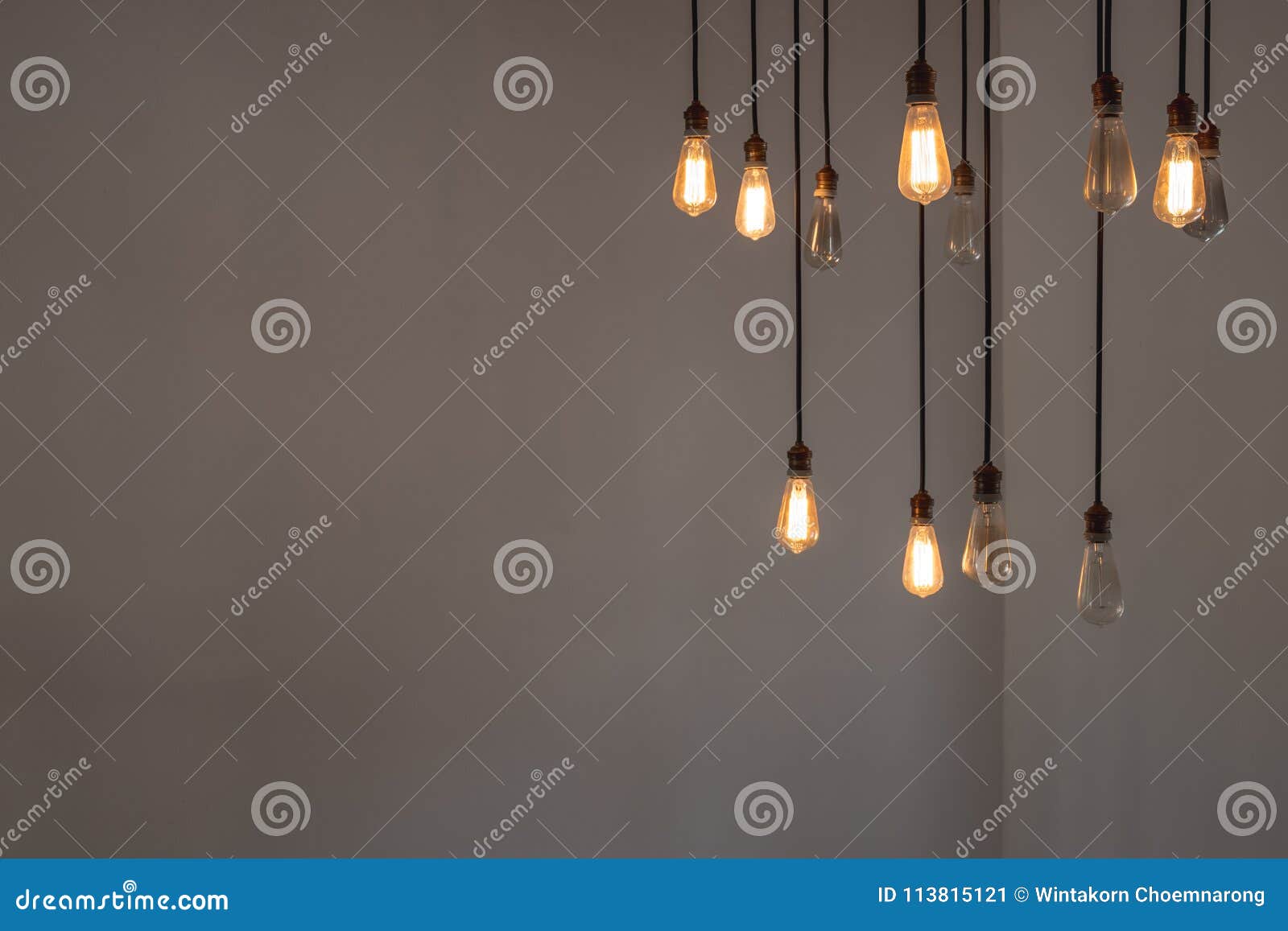 Idea Concept with Good and Broken Light Bulb Hanging Stock Image ...