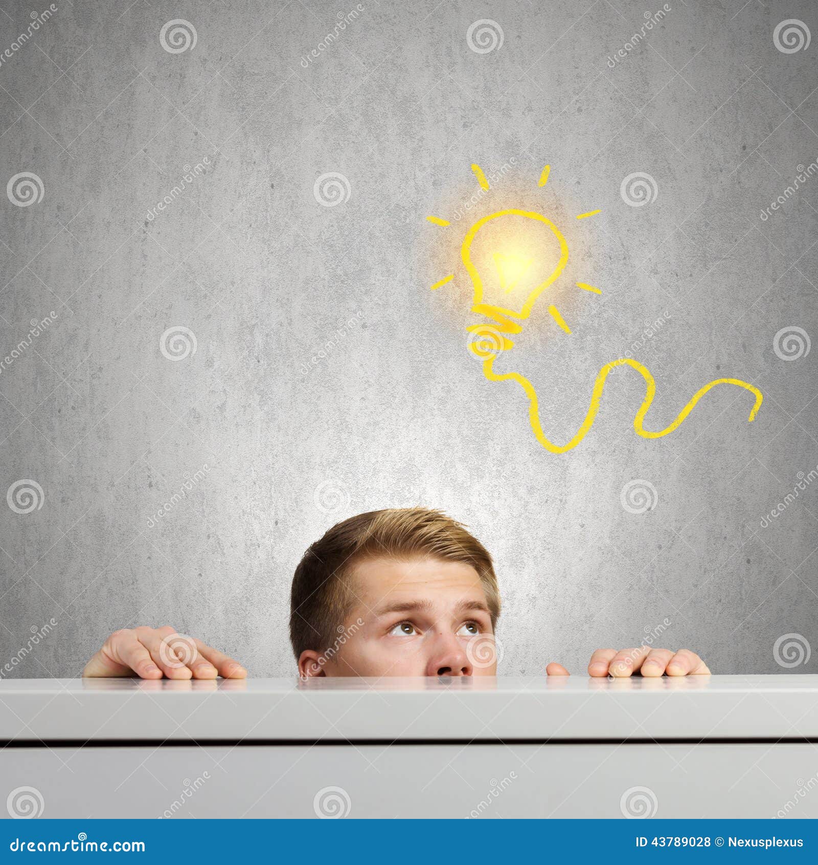 Idea concept stock photo. Image of male, clever, hand - 43789028
