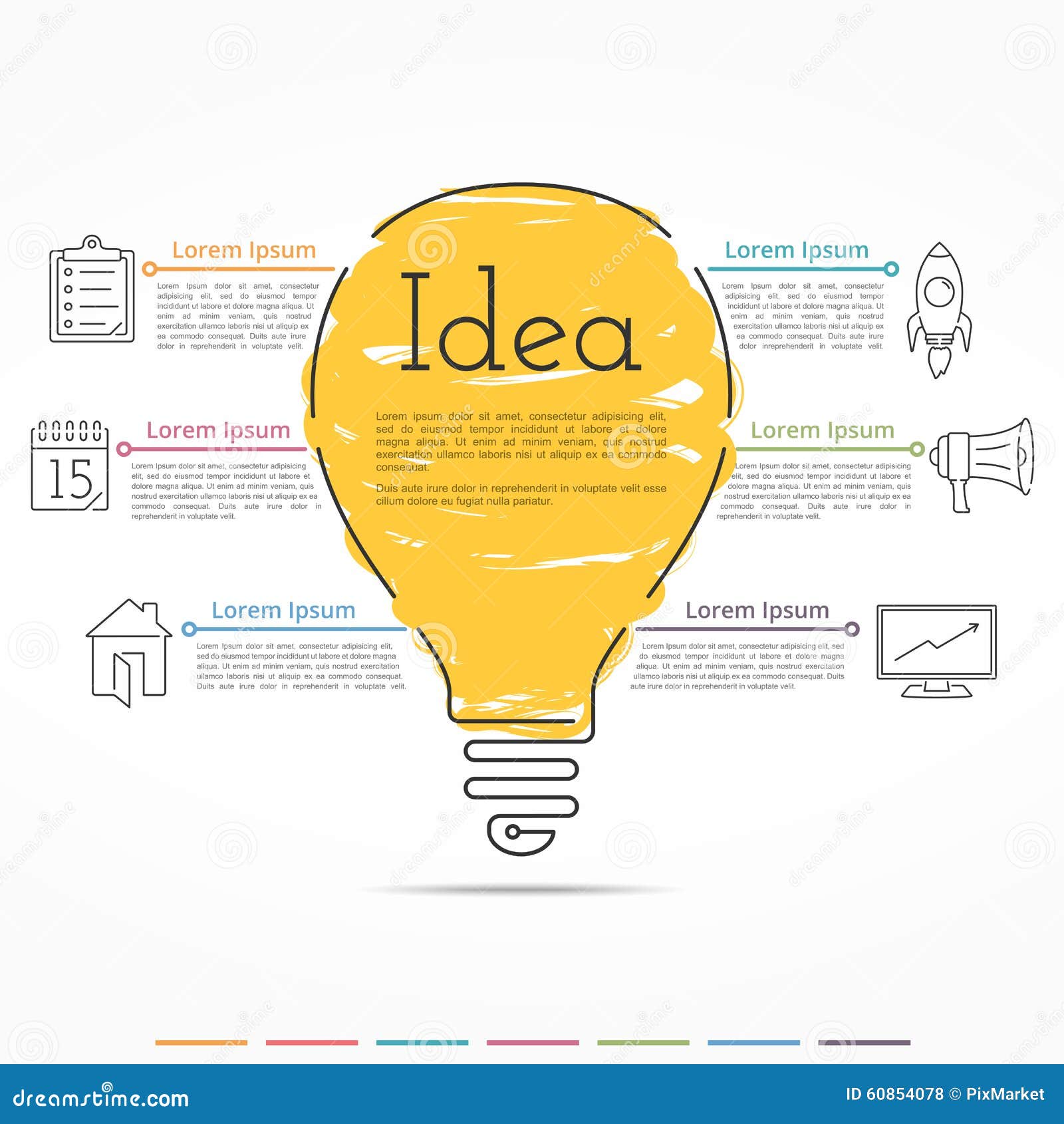 Idea Concept Infographics stock vector. Illustration of infographics ...