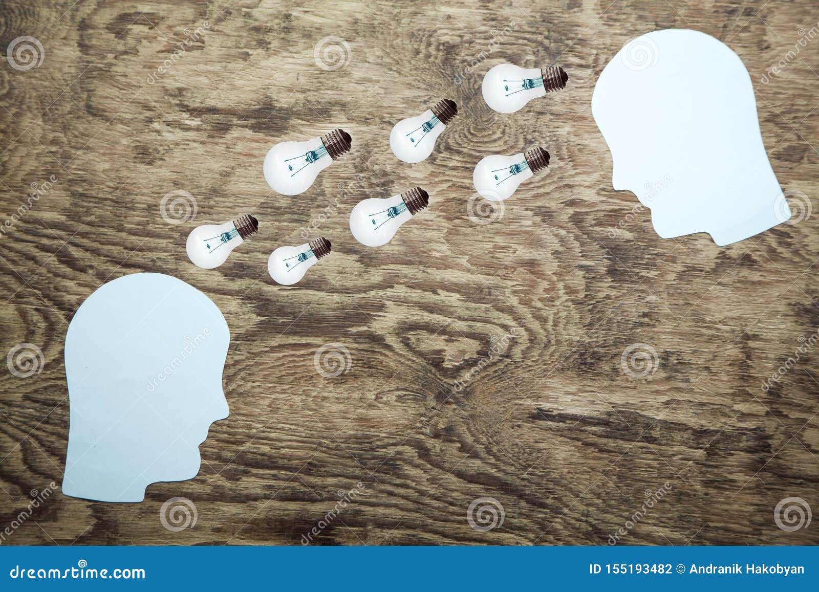 Idea Concept. Knowledge Transfer Stock Photo - Image of wooden ...