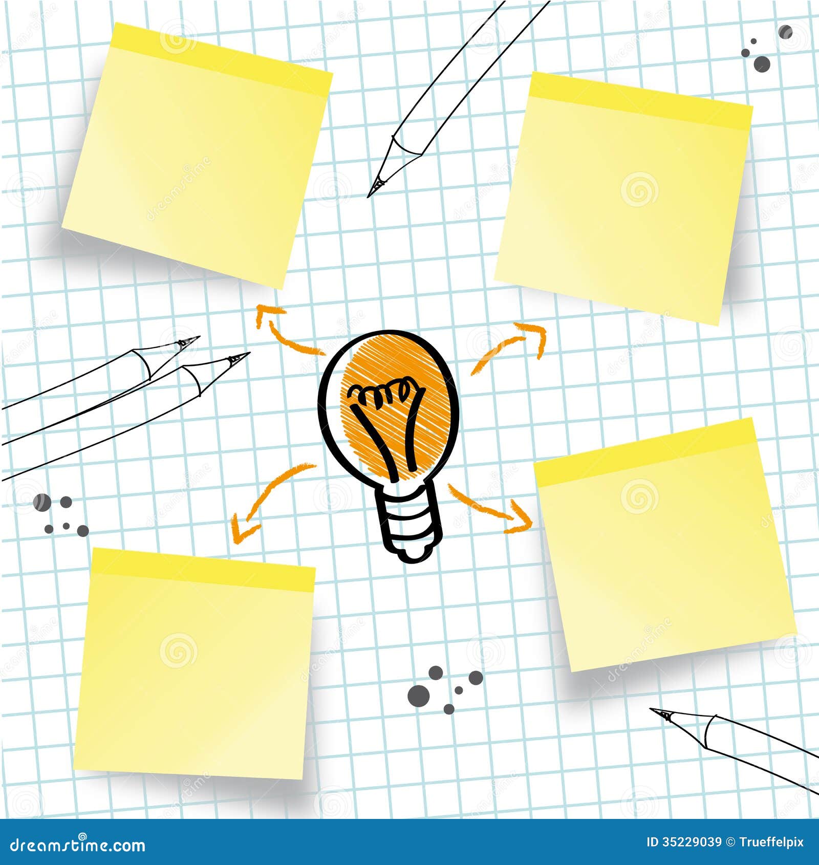 Idea, Concepto, Bosquejo De La Idea Stock de ilustración - Ilustración ...