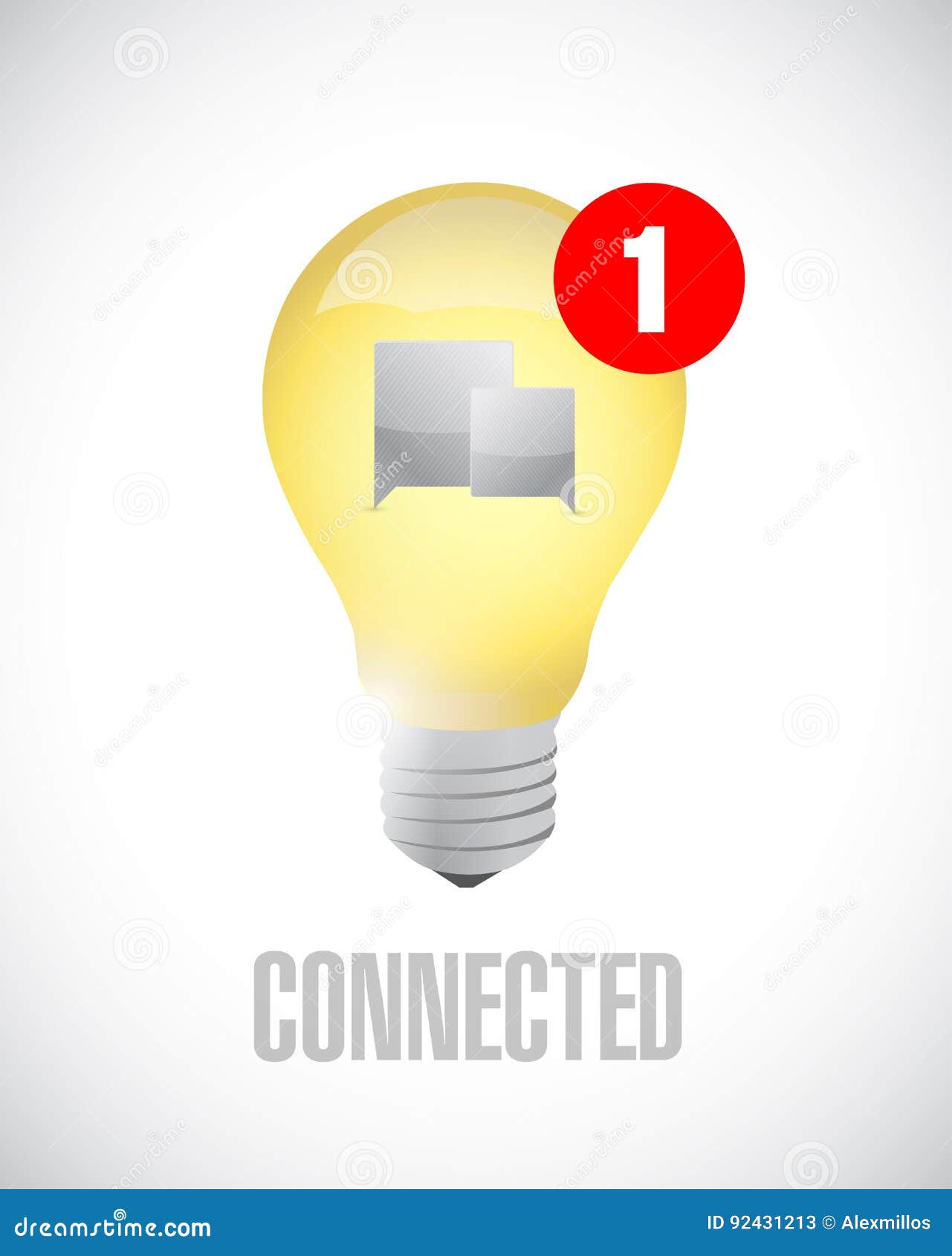 Idea Connected Communication Concept Message. Stock Illustration ...