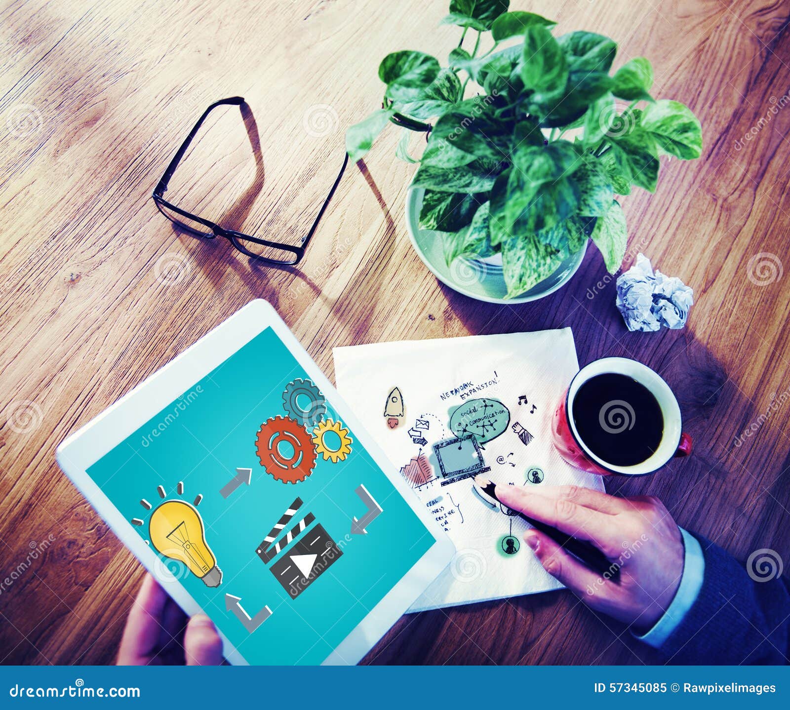 Idea Connecting Connection Inspiration Innovation Creative Conce Stock ...