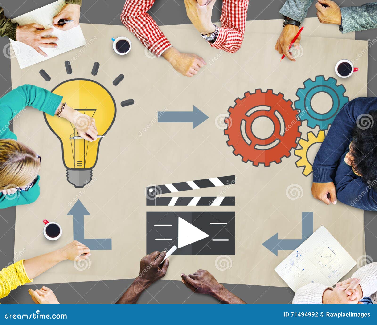 Idea Connecting Connection Inspiration Innovation Creative Concept ...