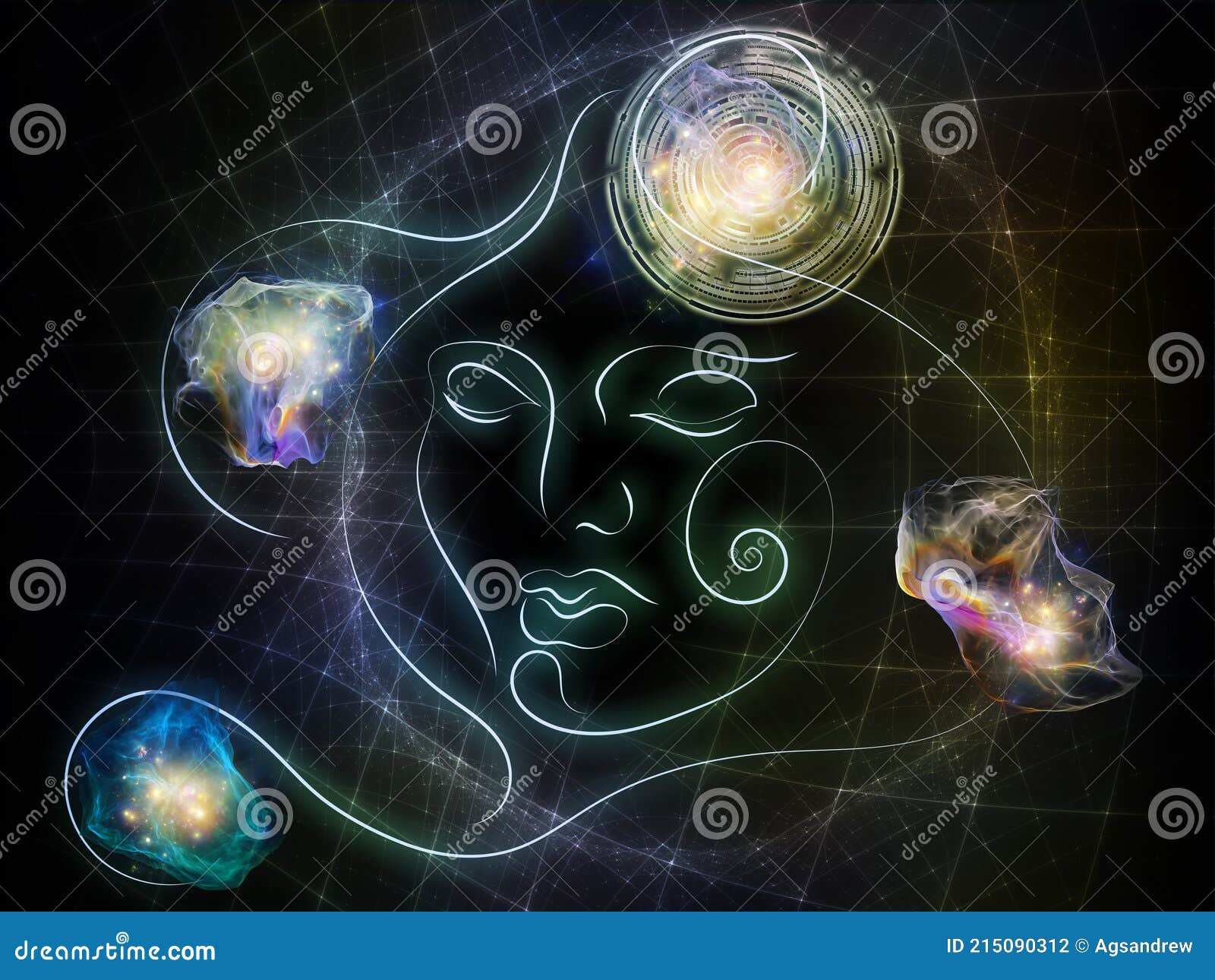 Acceleration of Platonic Realm Stock Illustration - Illustration of ...