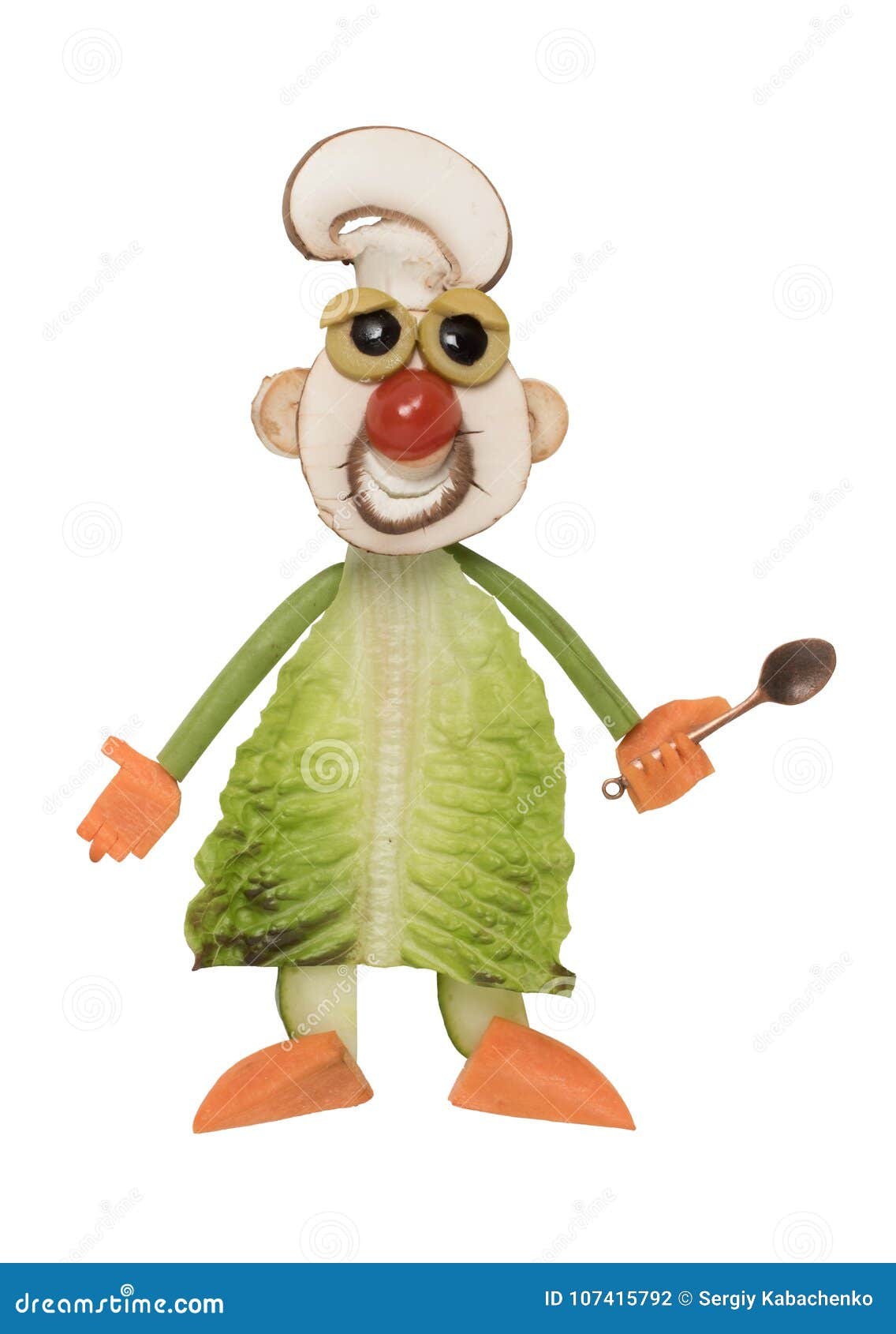 Idea for Creating Chef with Fresh Vegetables Stock Photo - Image of ...