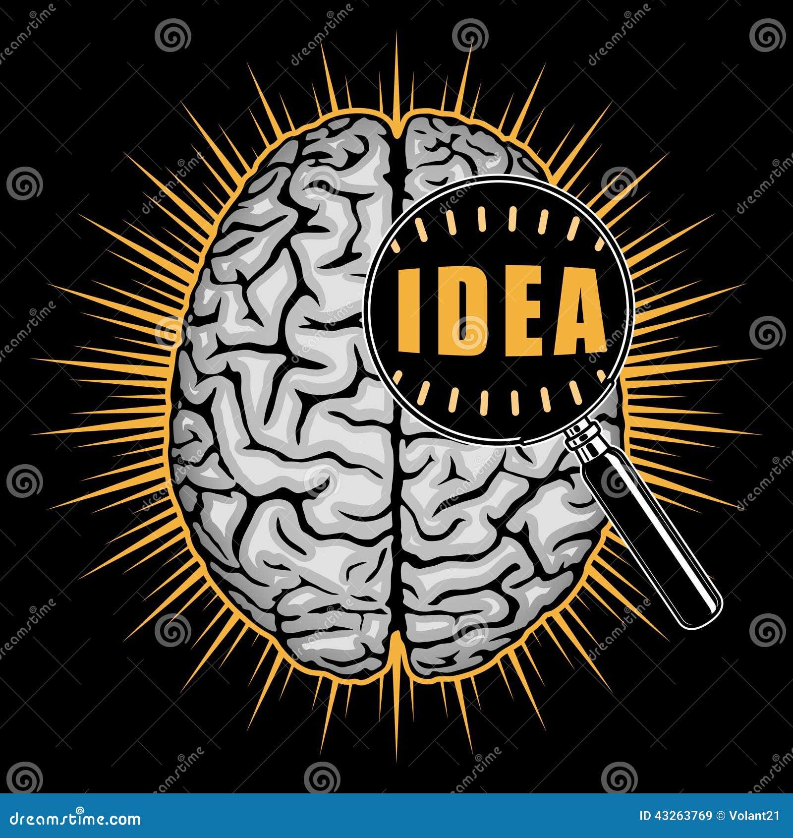 Idea creation concept. stock vector. Illustration of medical - 43263769