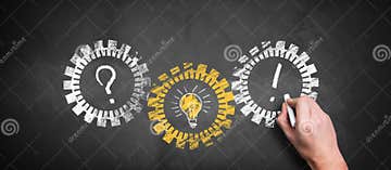 Idea creation process stock image. Image of hand, formal - 79947751