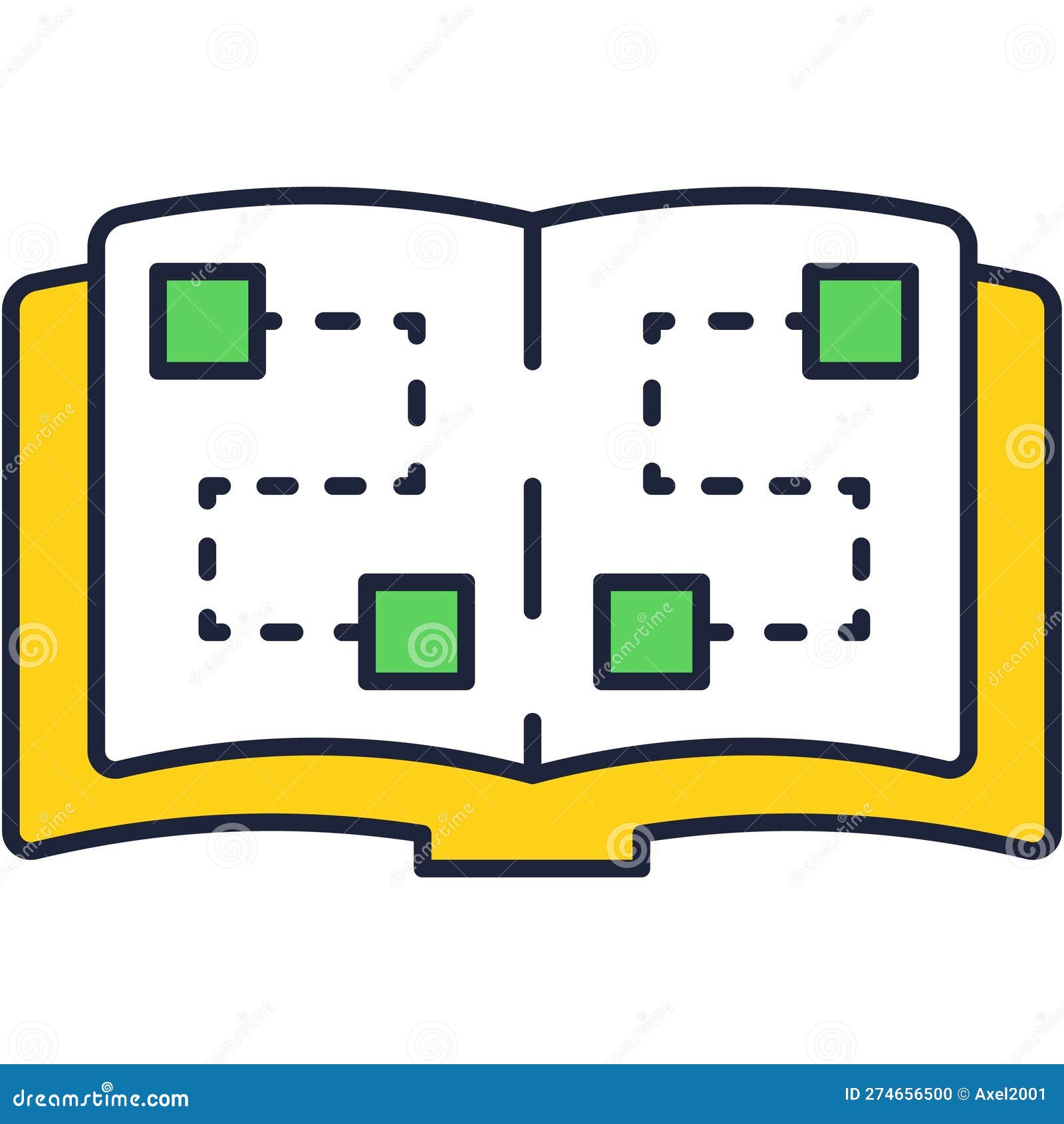 Idea Creation and Visualization Icon Flat Vector Stock Vector ...