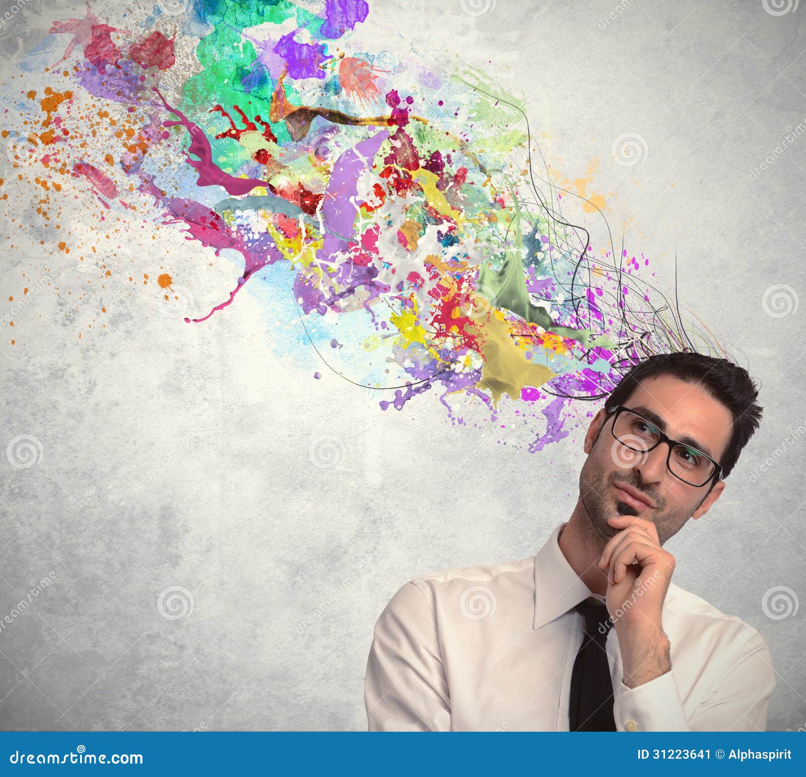 Idea Creativa Del Hombre De Negocios Imagen de archivo - Imagen de ...