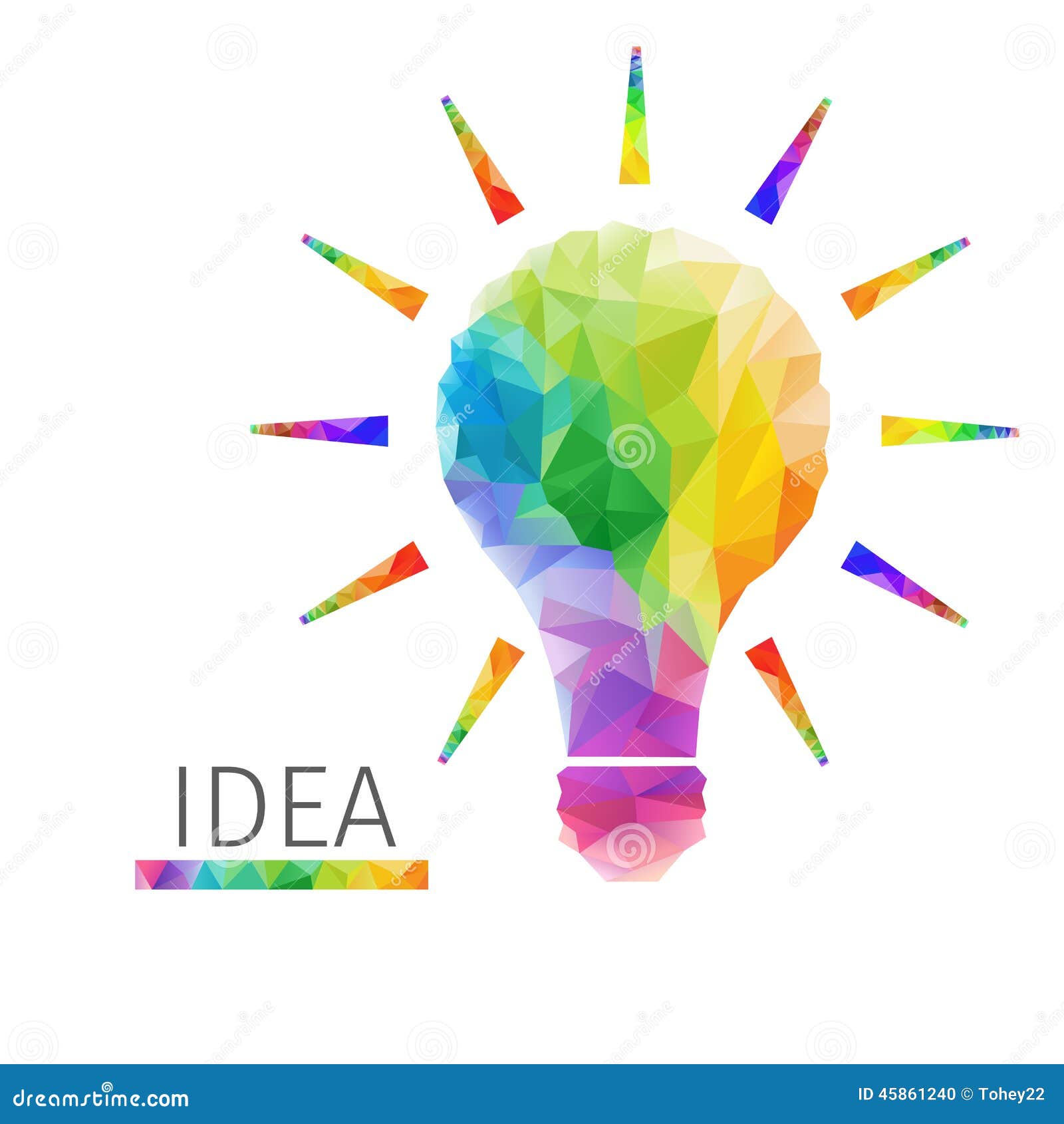 Idea stock illustration. Illustration of colorful, idea - 45861240