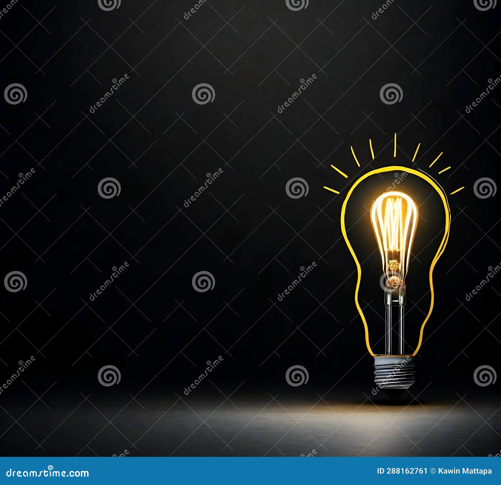 Idea Creative Light Energy Innovation Background Generativeai Stock ...