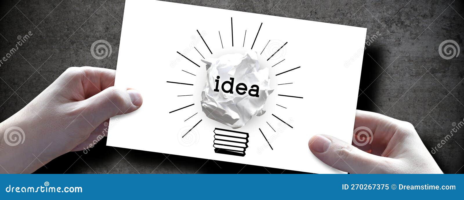 Idea, Creativity Concept - Human Hands Holding Piece of Paper with ...