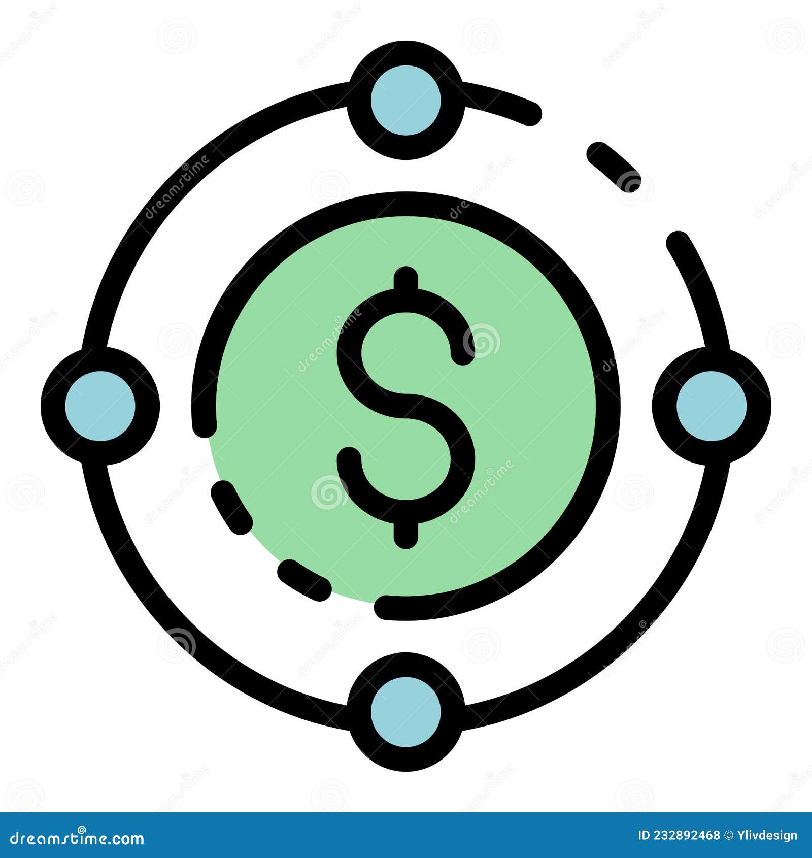 Crowdfunding Icon. Crowd Of People Silhouette With Funnel. Cartoon ...