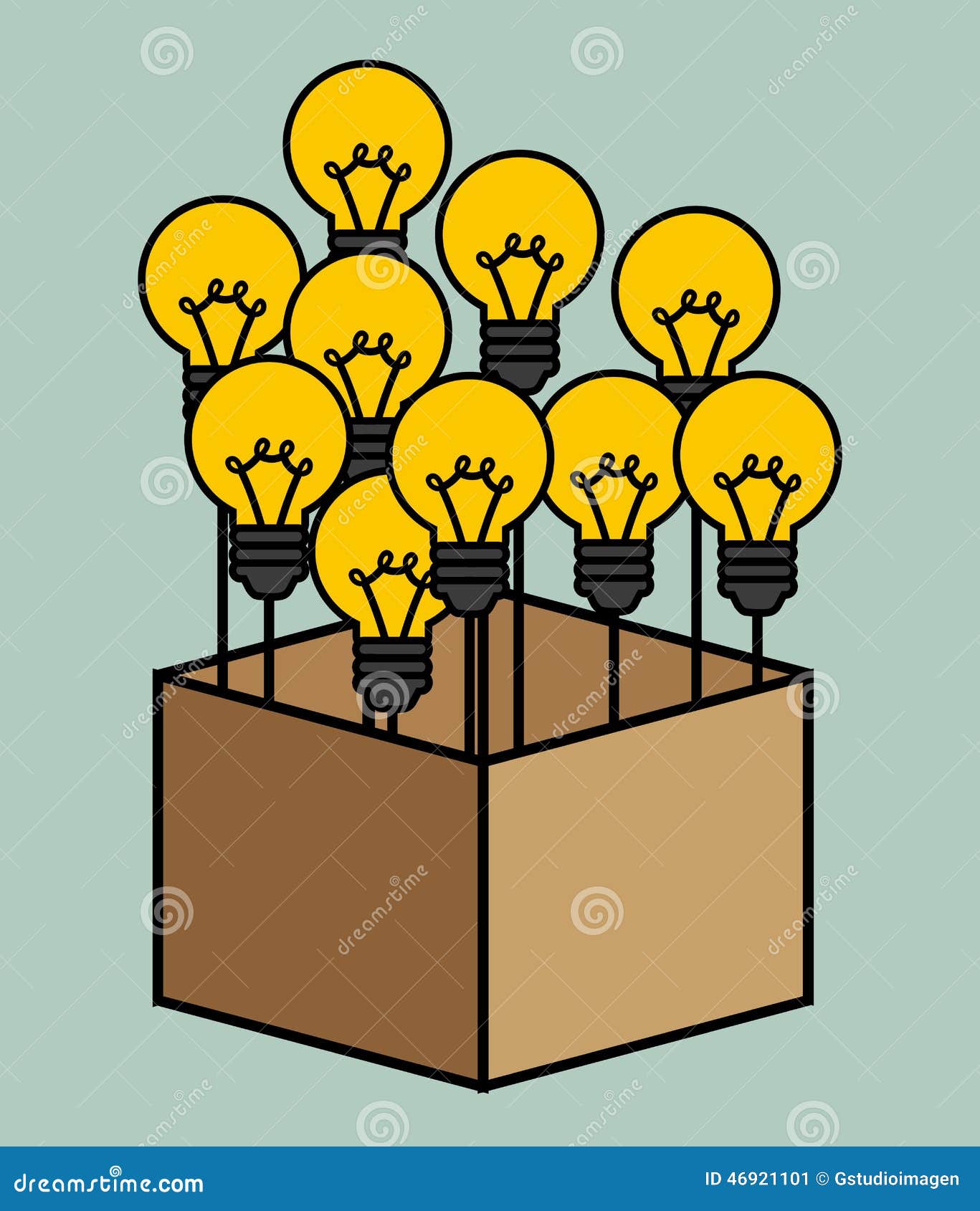 Idea design stock vector. Illustration of contemplation - 46921101