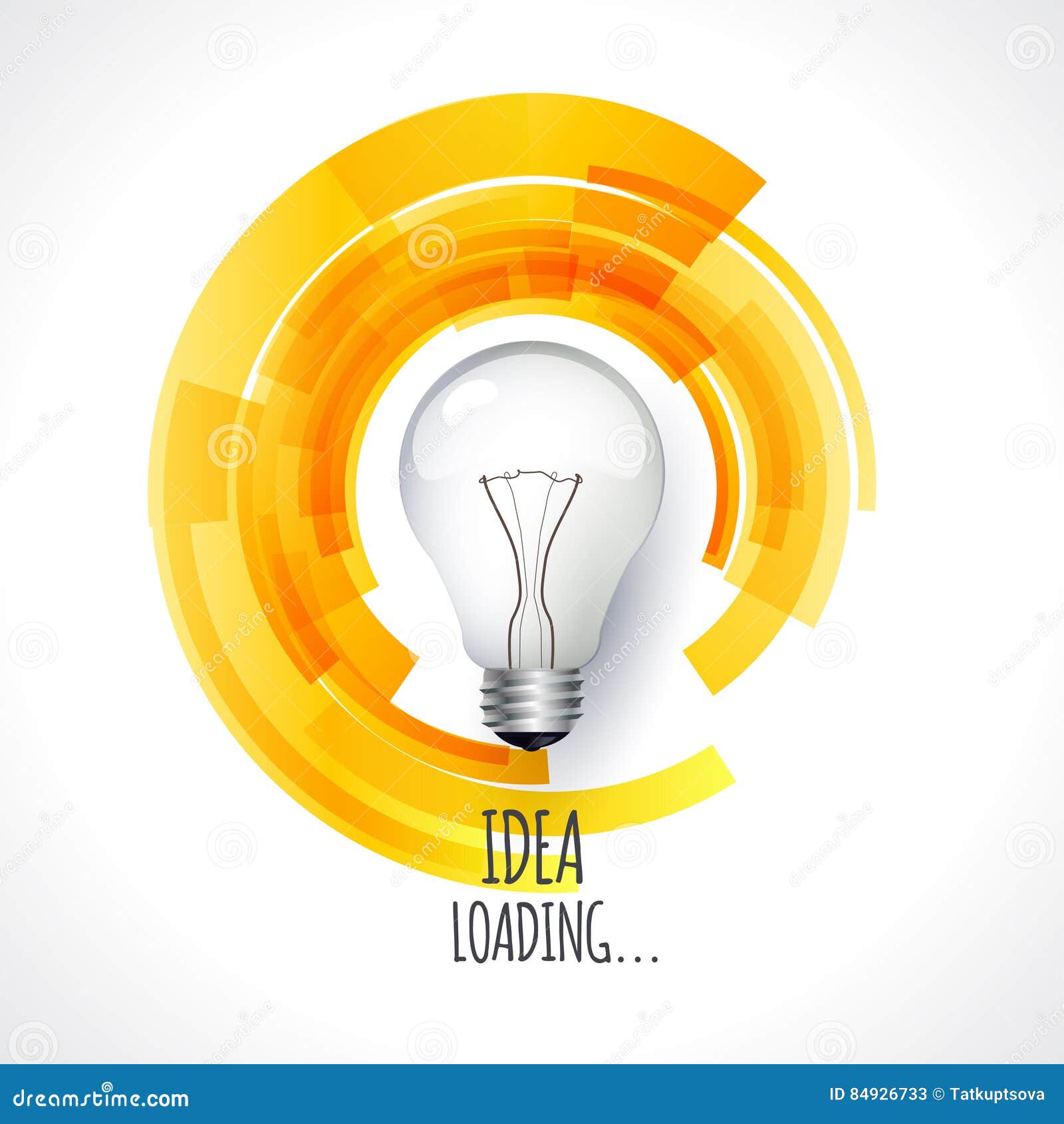 Idea. Design of Progress Bar, Loading Creativity Stock Vector ...